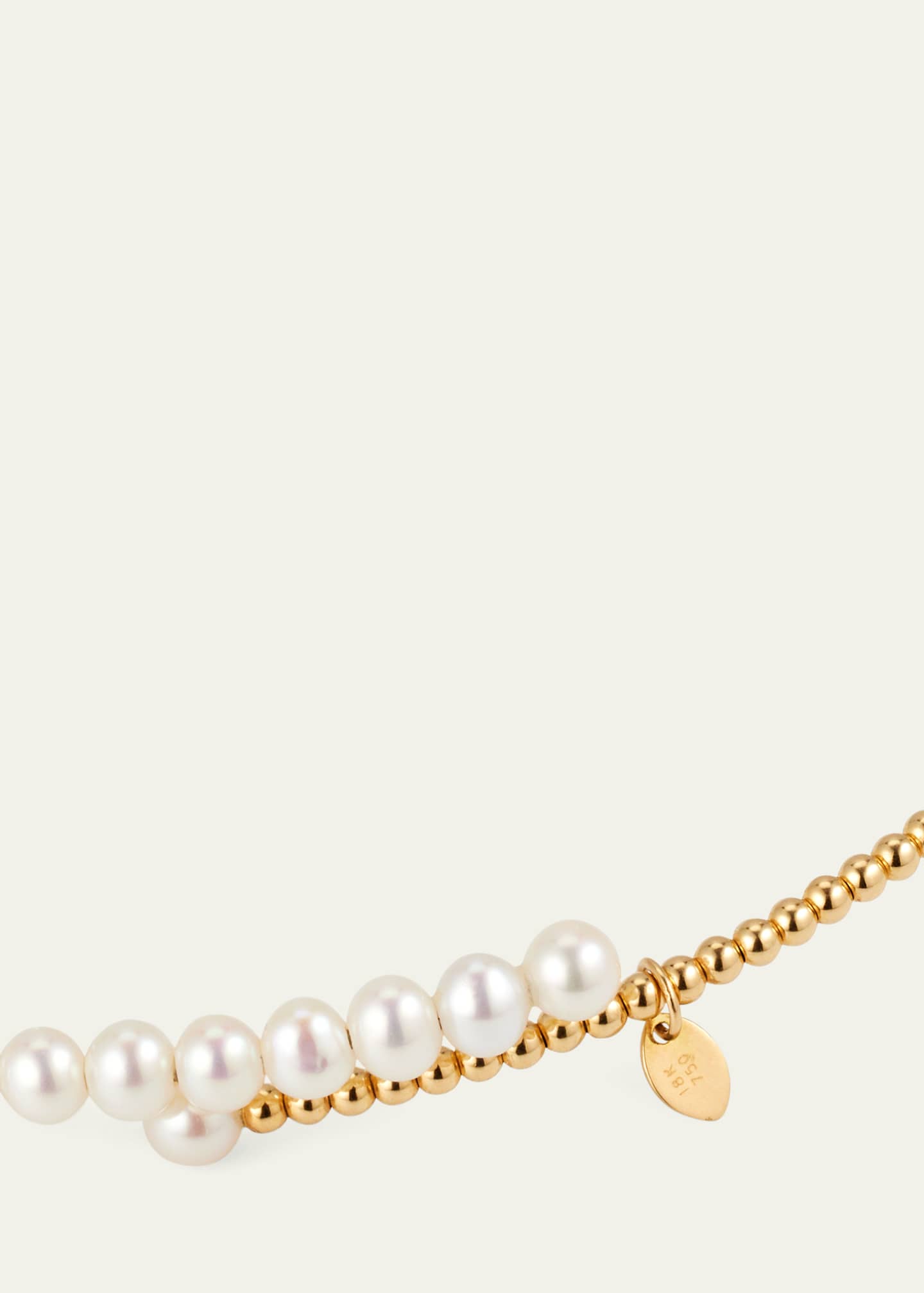 ATLAS LOVE Jetty Half and Half Pearl and 18K Yellow Gold Beaded ...