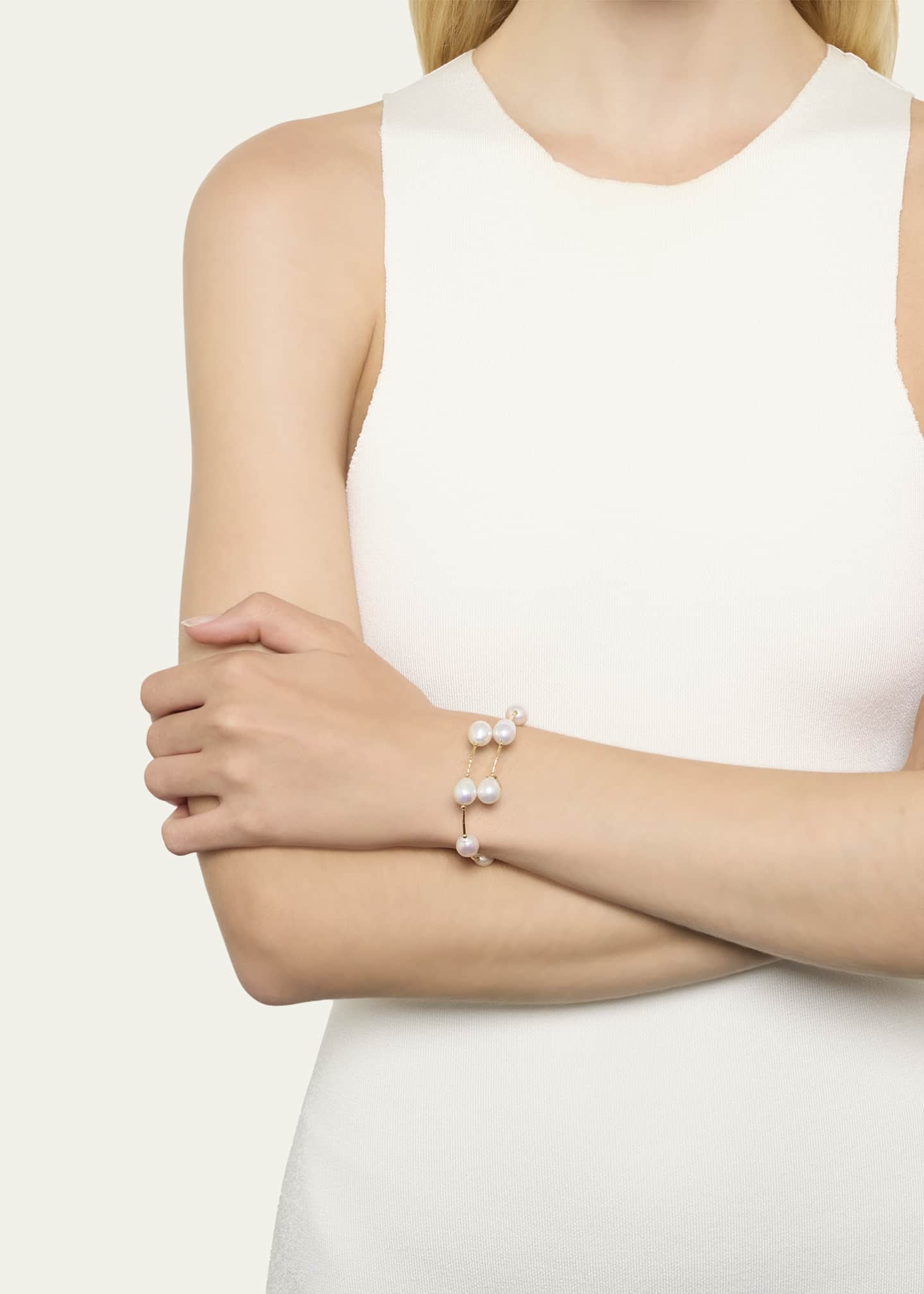 ATLAS LOVE Lighthouse Multi Baroque Pearl 18K Yellow Gold Prism ...