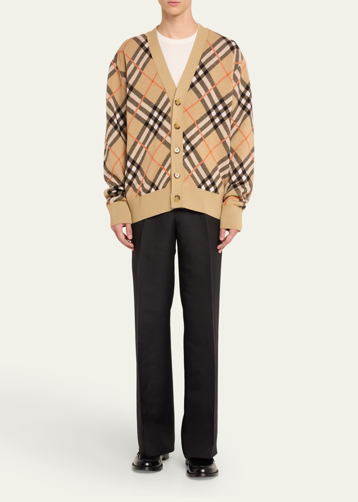Burberry Men's Vintage Check Cardigan - Bergdorf Goodman