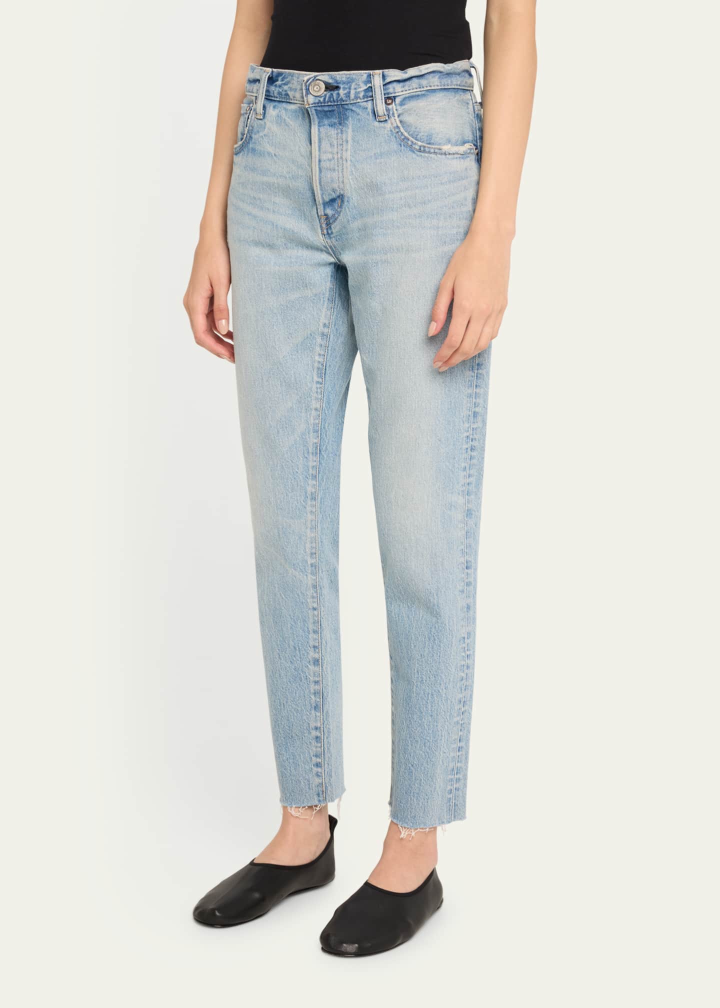 MOUSSY VINTAGE Montura Tapered Mid-Rise Jeans - Bergdorf Goodman