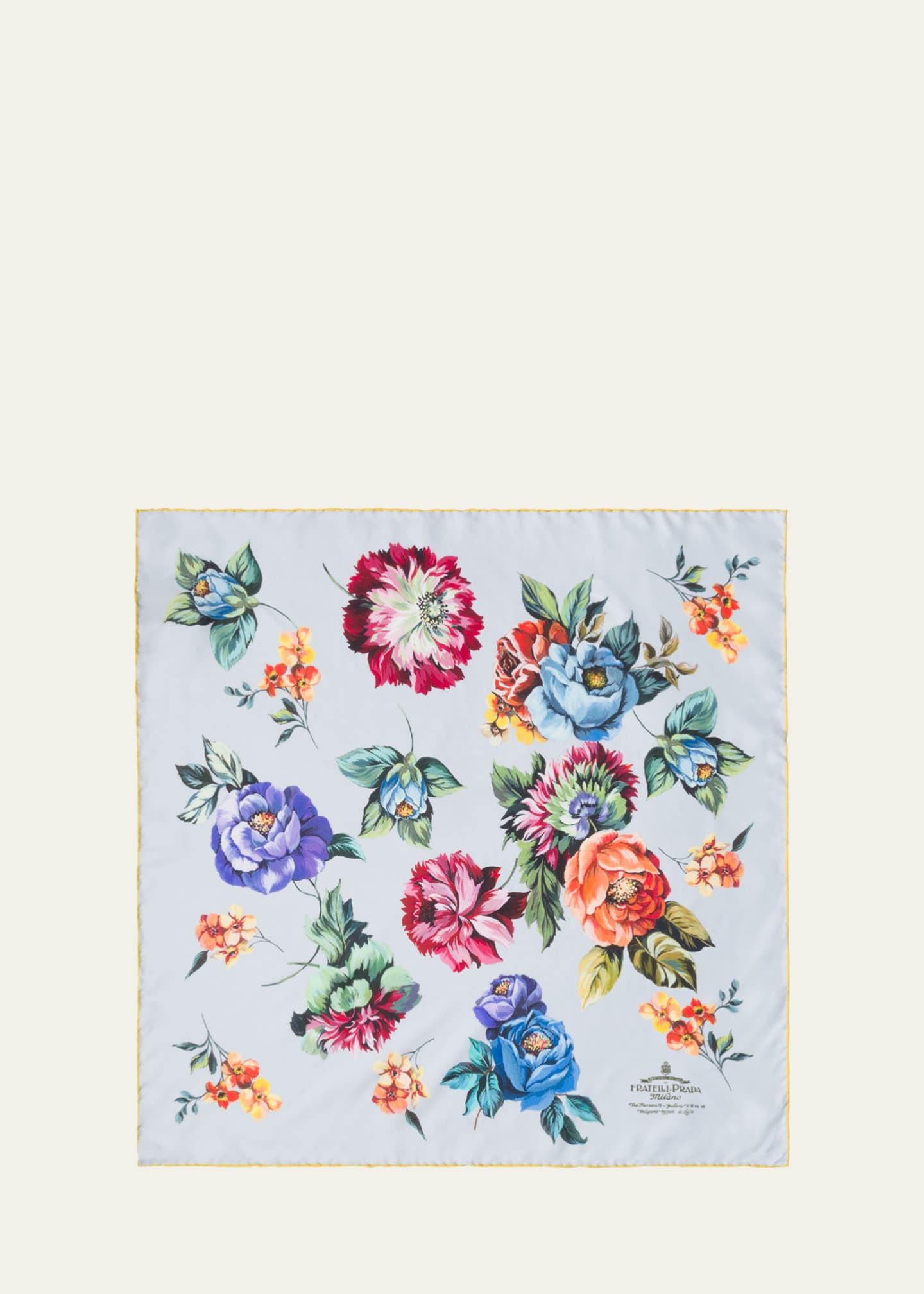 Prada Floral Silk Scarf - Bergdorf Goodman