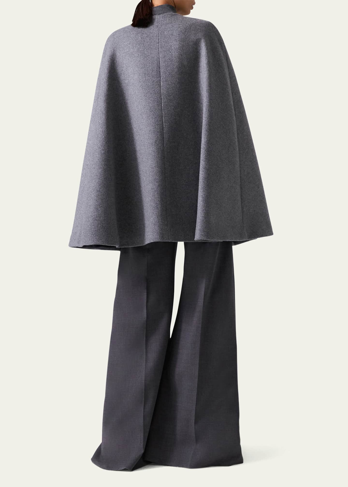 Carolina Herrera Button-Front Wool-Cashmere Cape - Bergdorf Goodman