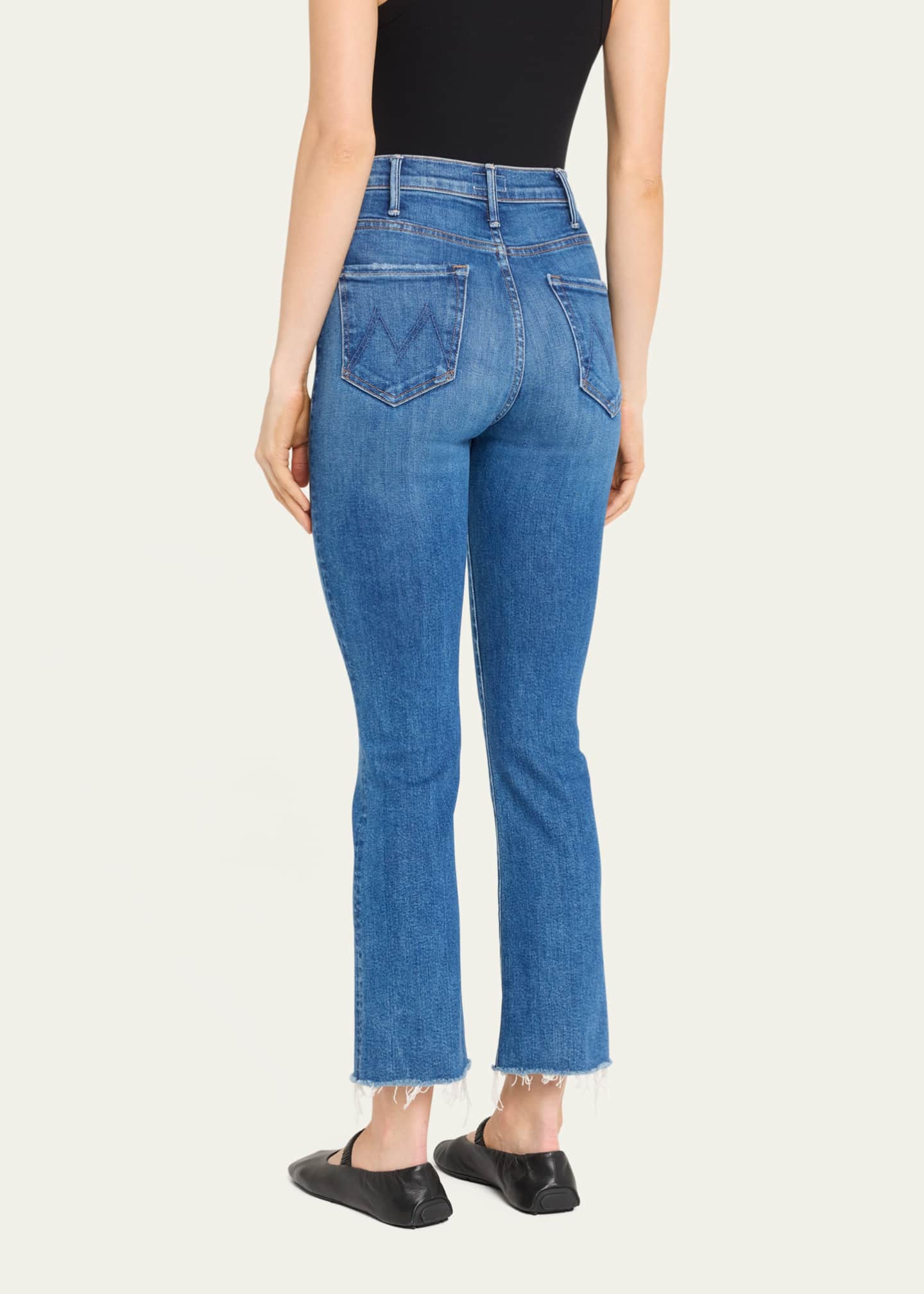 MOTHER The Hustler Ankle Fray Jeans - Bergdorf Goodman