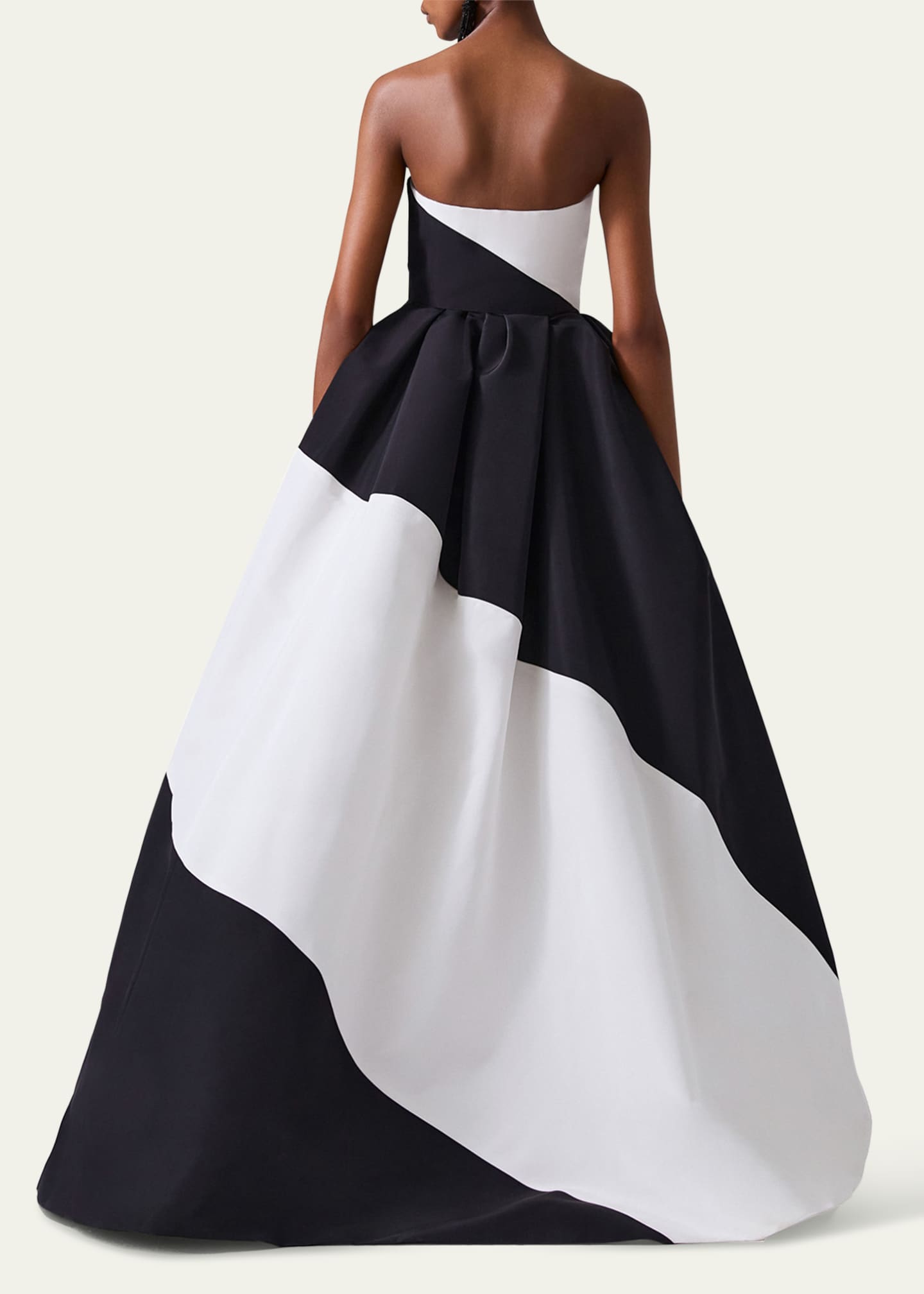 Carolina Herrera Strapless Colorblock Stripe Ball Gown - Bergdorf Goodman