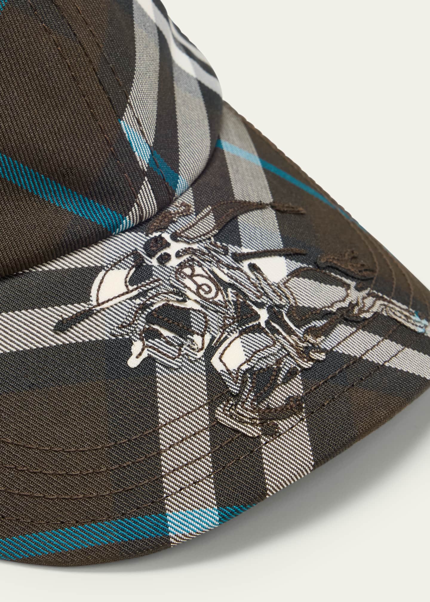 Burberry Men's EKD Check Baseball Cap - Bergdorf Goodman