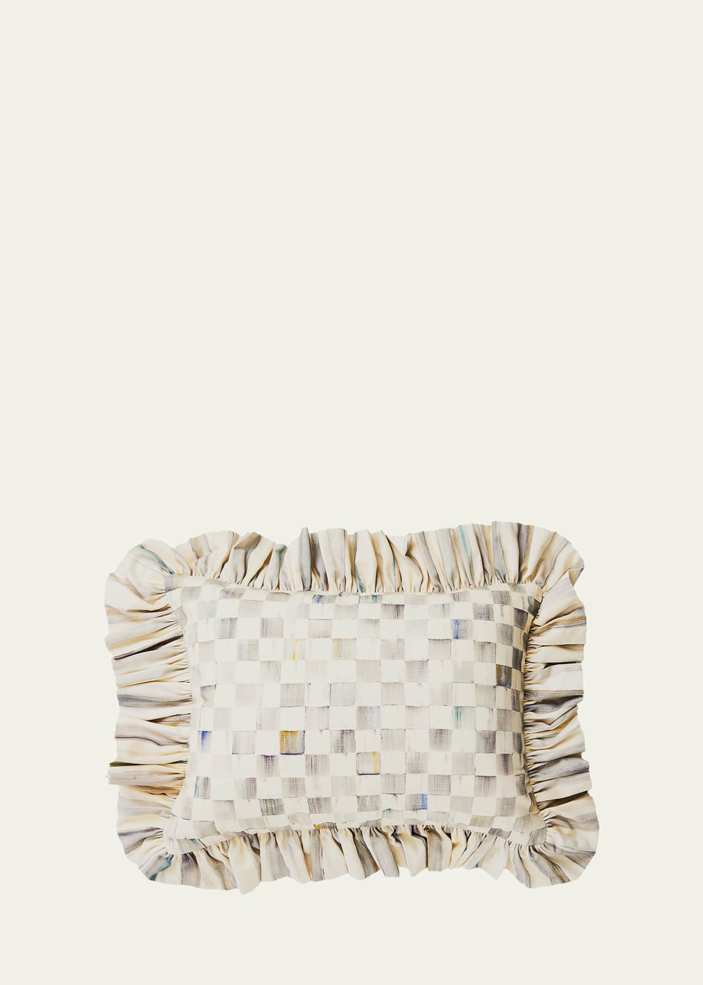 MacKenzie-Childs Sterling Check Ruffle Lumbar Pillow - Bergdorf Goodman