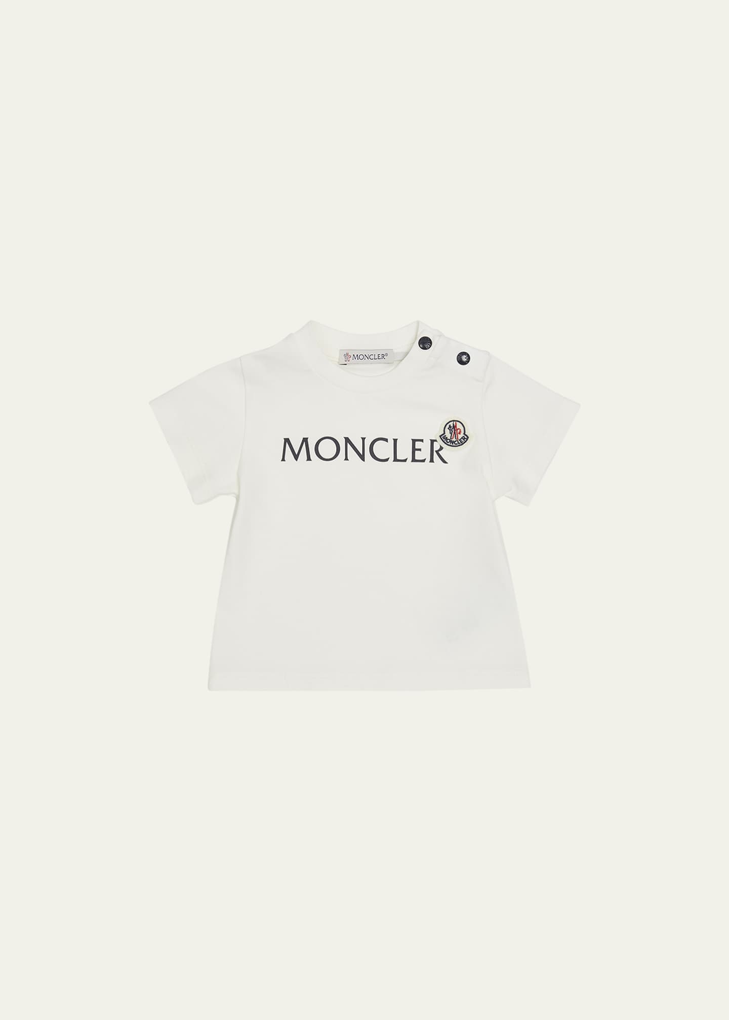 Moncler Boy's Classic Logo-Print T-Shirt, Size 3M-3 - Bergdorf Goodman