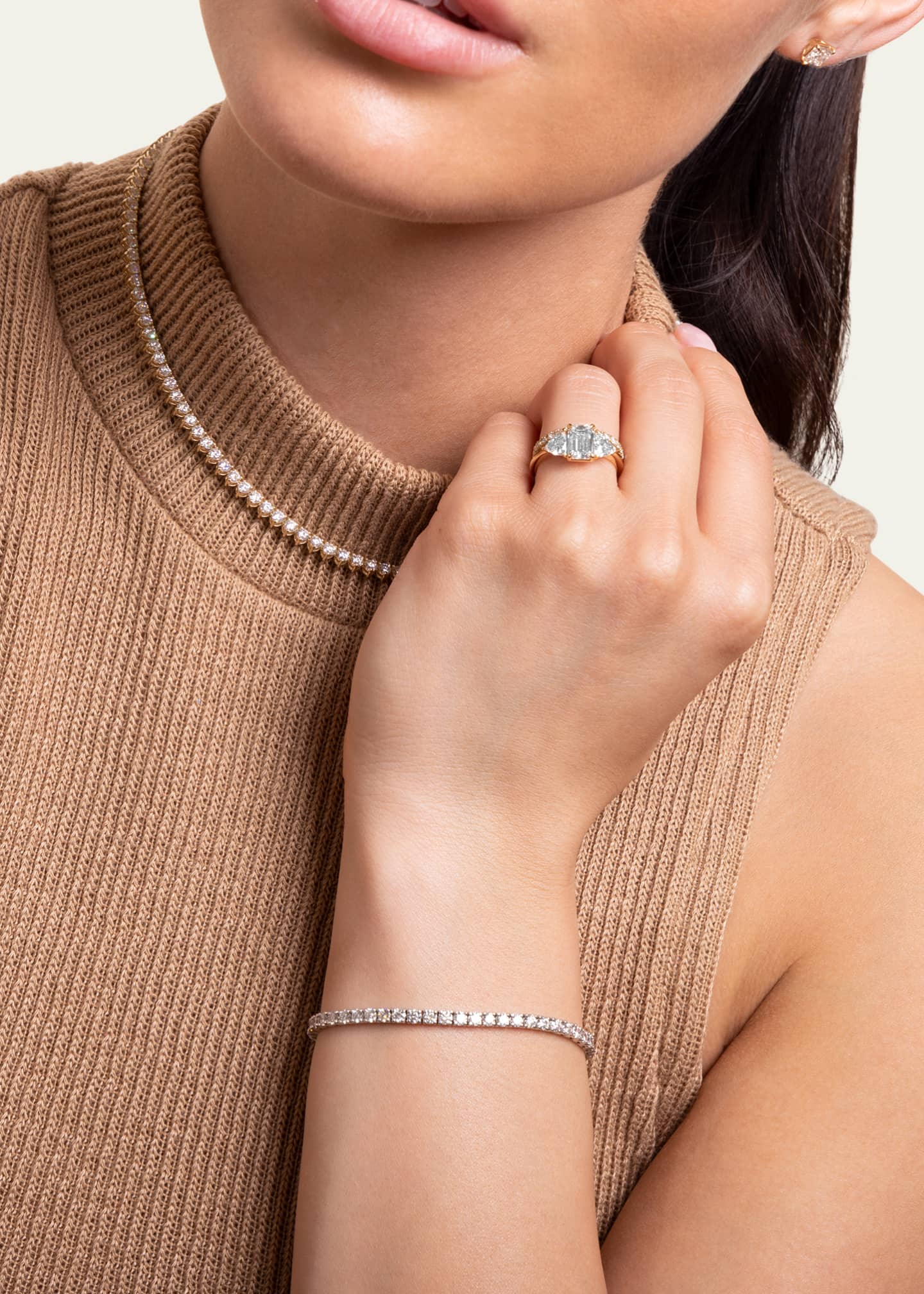 VRAI 14K White Gold Round Lab Grown Diamond Tennis Bracelet, 4.30tcw - Bergdorf Goodman