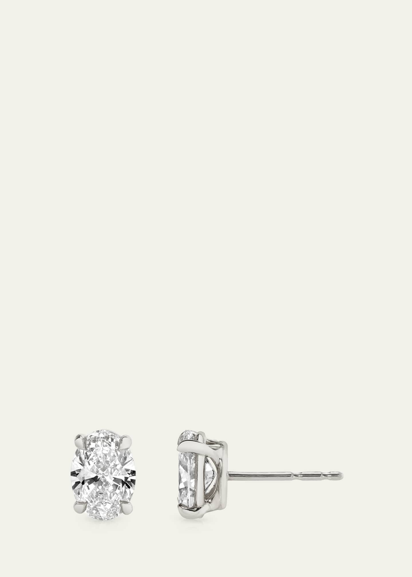 VRAI 14K Gold Brilliant Round Solitaire Lab Grown Diamond Stud Earrings ...