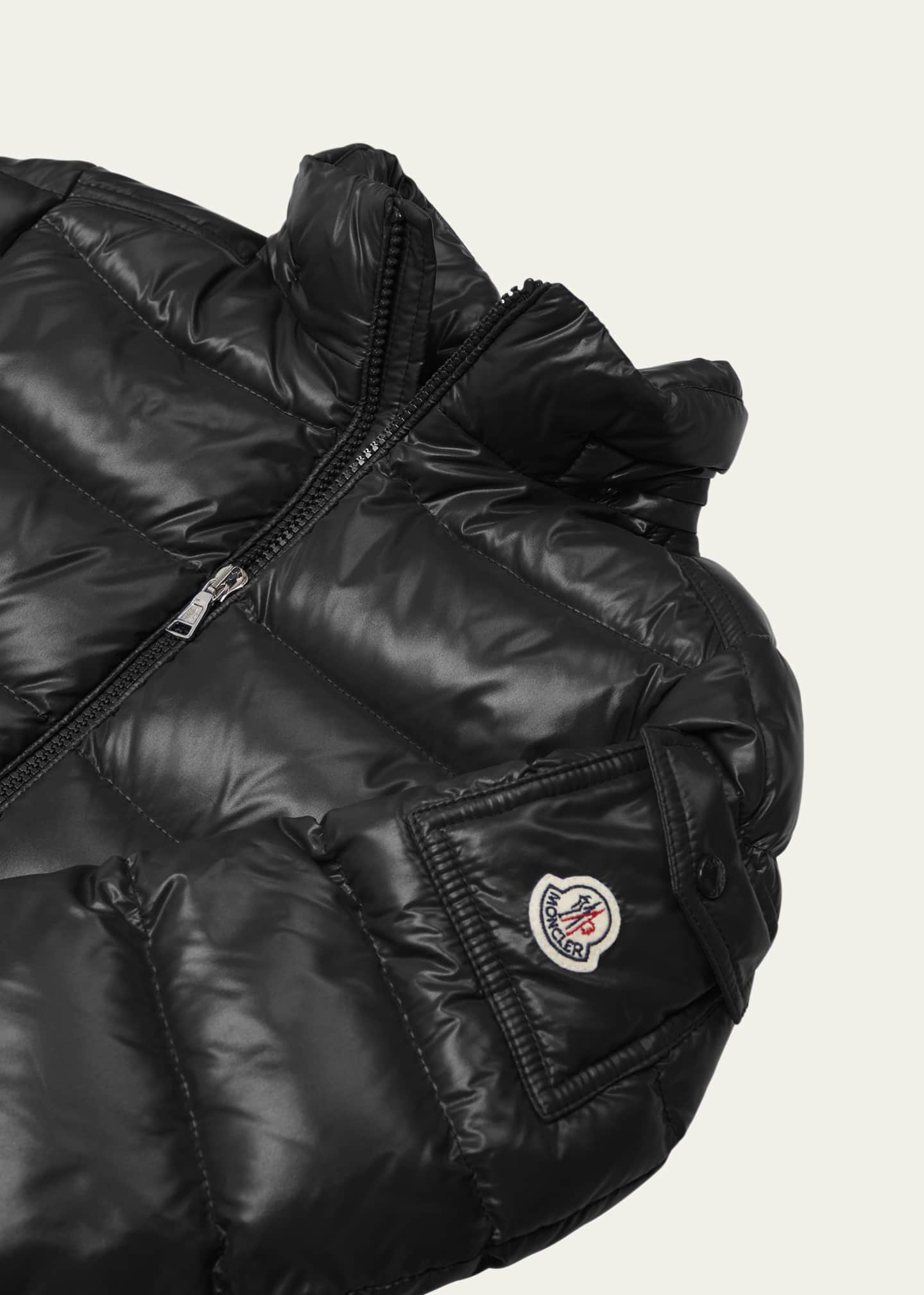 Moncler Boy's New Maya Shiny Puffer Jacket, Size 4-6 - Bergdorf Goodman