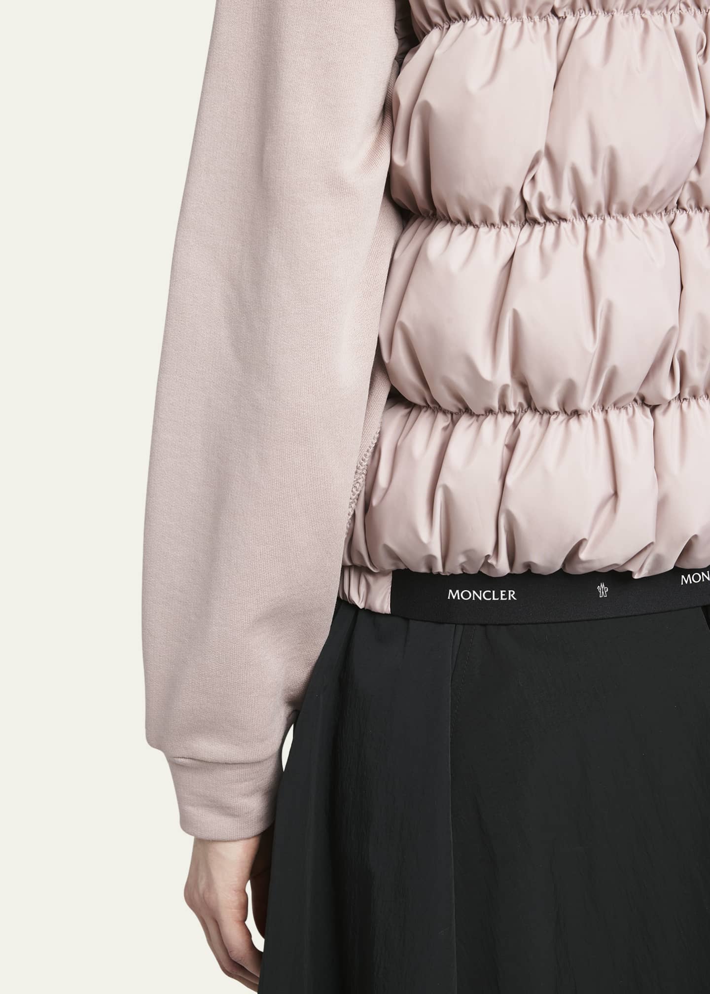 Moncler Apriate Ruched Puffer Vest - Bergdorf Goodman