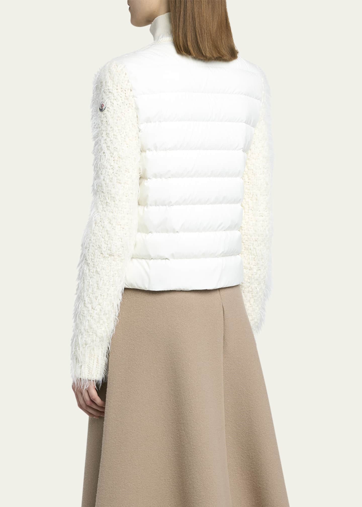 Moncler Padded Heavy-Knit Cardigan - Bergdorf Goodman