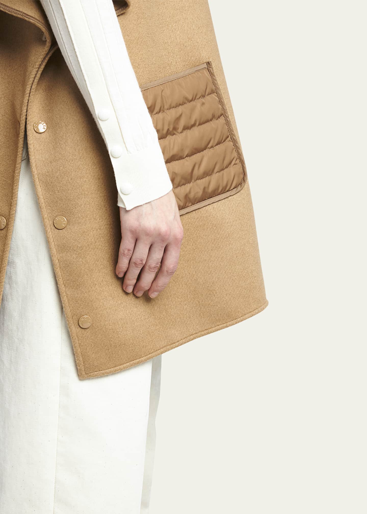 Moncler Hooded Down Cape - Bergdorf Goodman