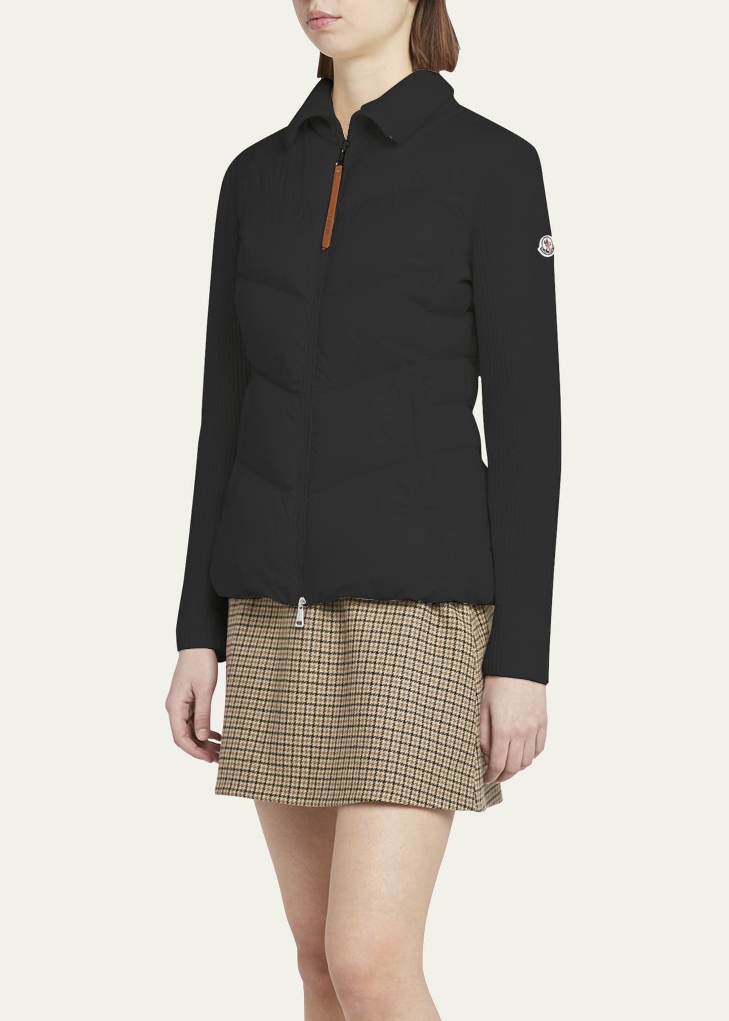 Moncler Puffer Knit Cardigan - Bergdorf Goodman