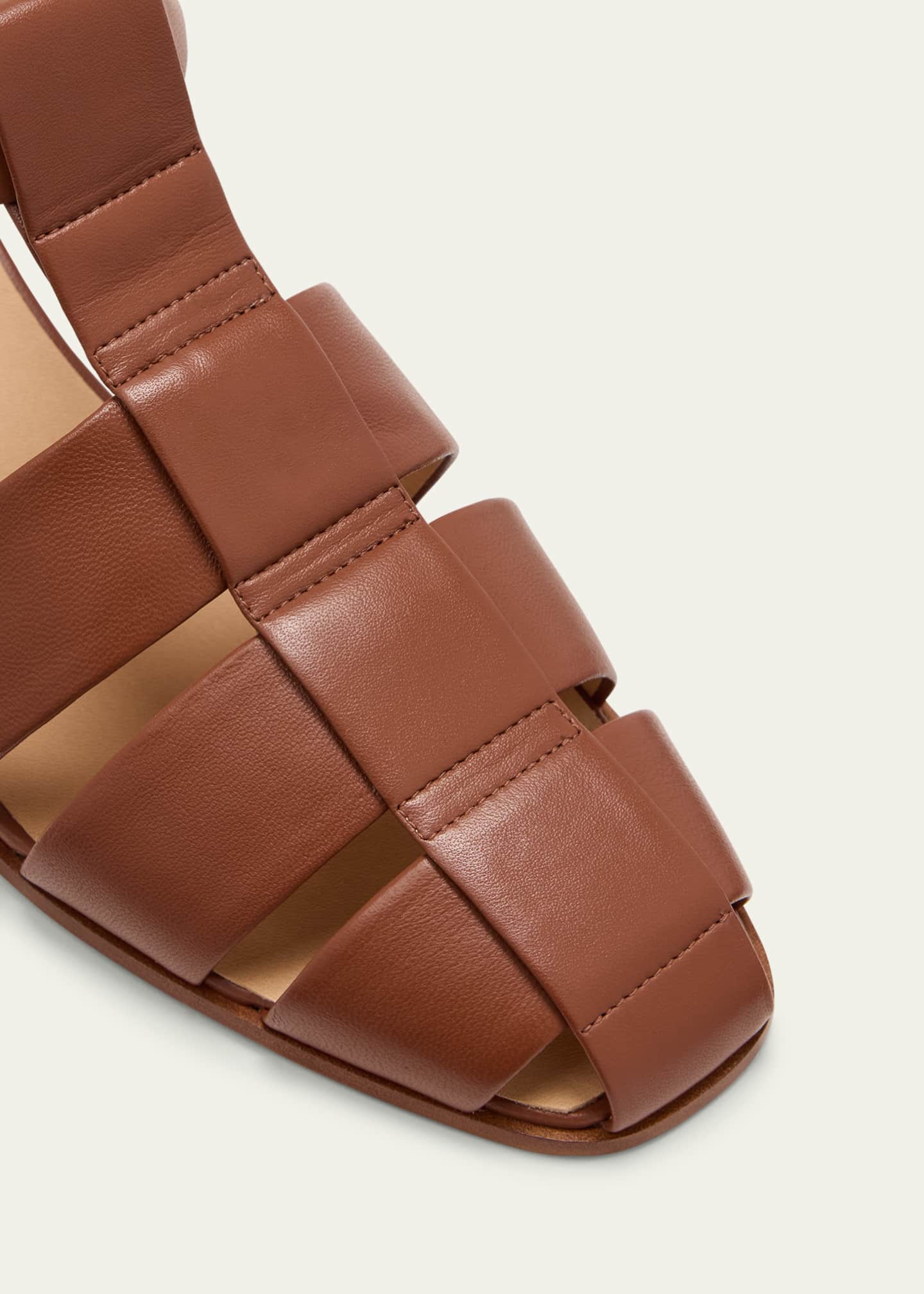 Gabriela Hearst Lyle Leather Caged Pumps - Bergdorf Goodman