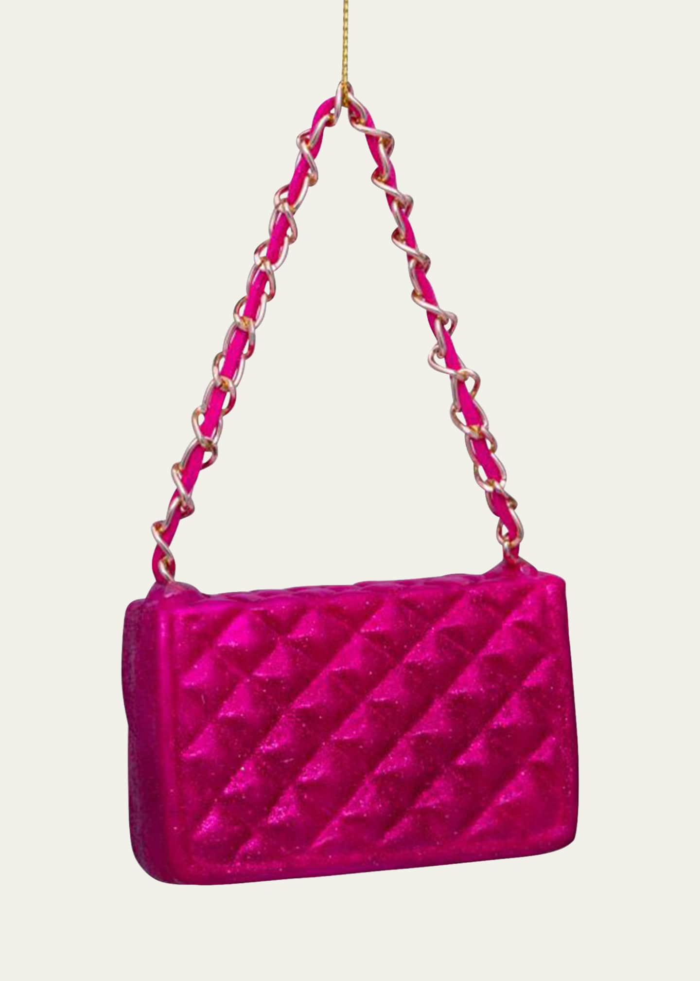Vondels Raspberry Glitter Handbag Christmas Ornament - Bergdorf Goodman