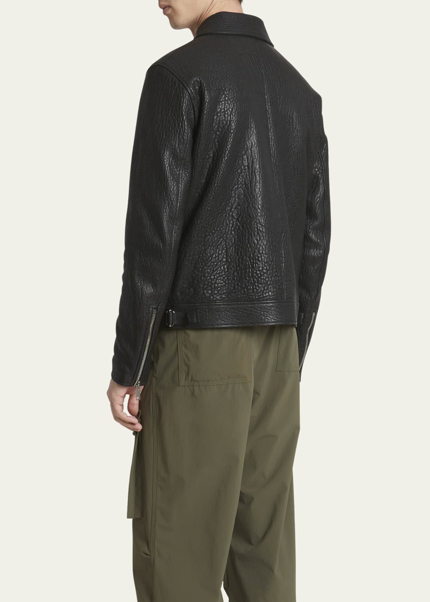 Givenchy Men's Leather Biker Jacket - Bergdorf Goodman