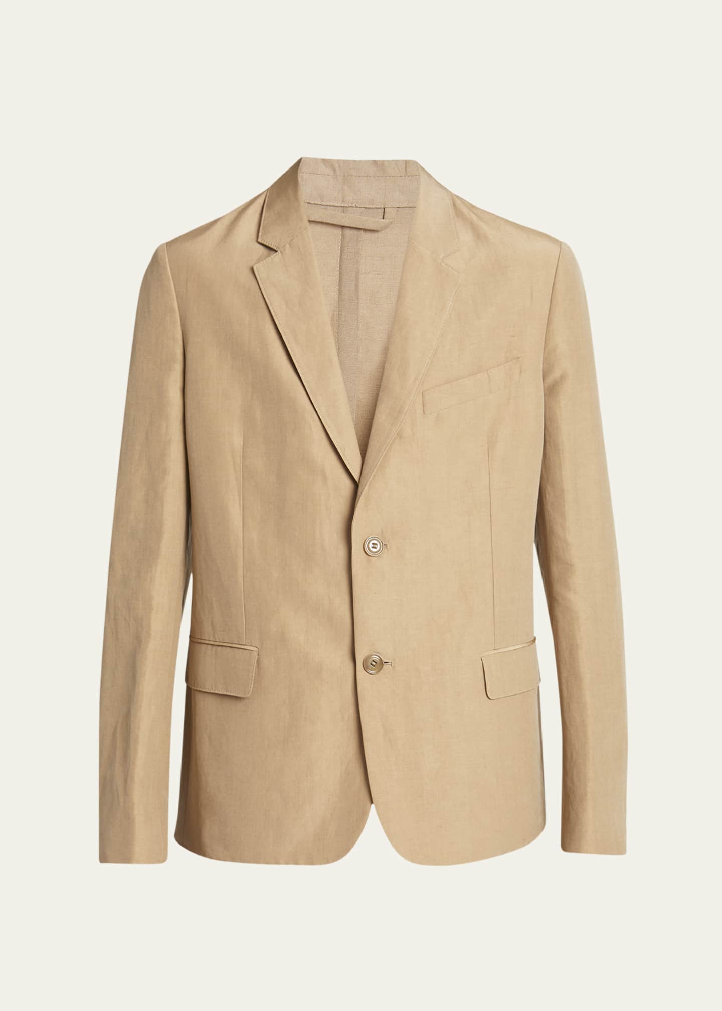 Givenchy Men's Silk Linen Unstructured Sport Coat - Bergdorf Goodman