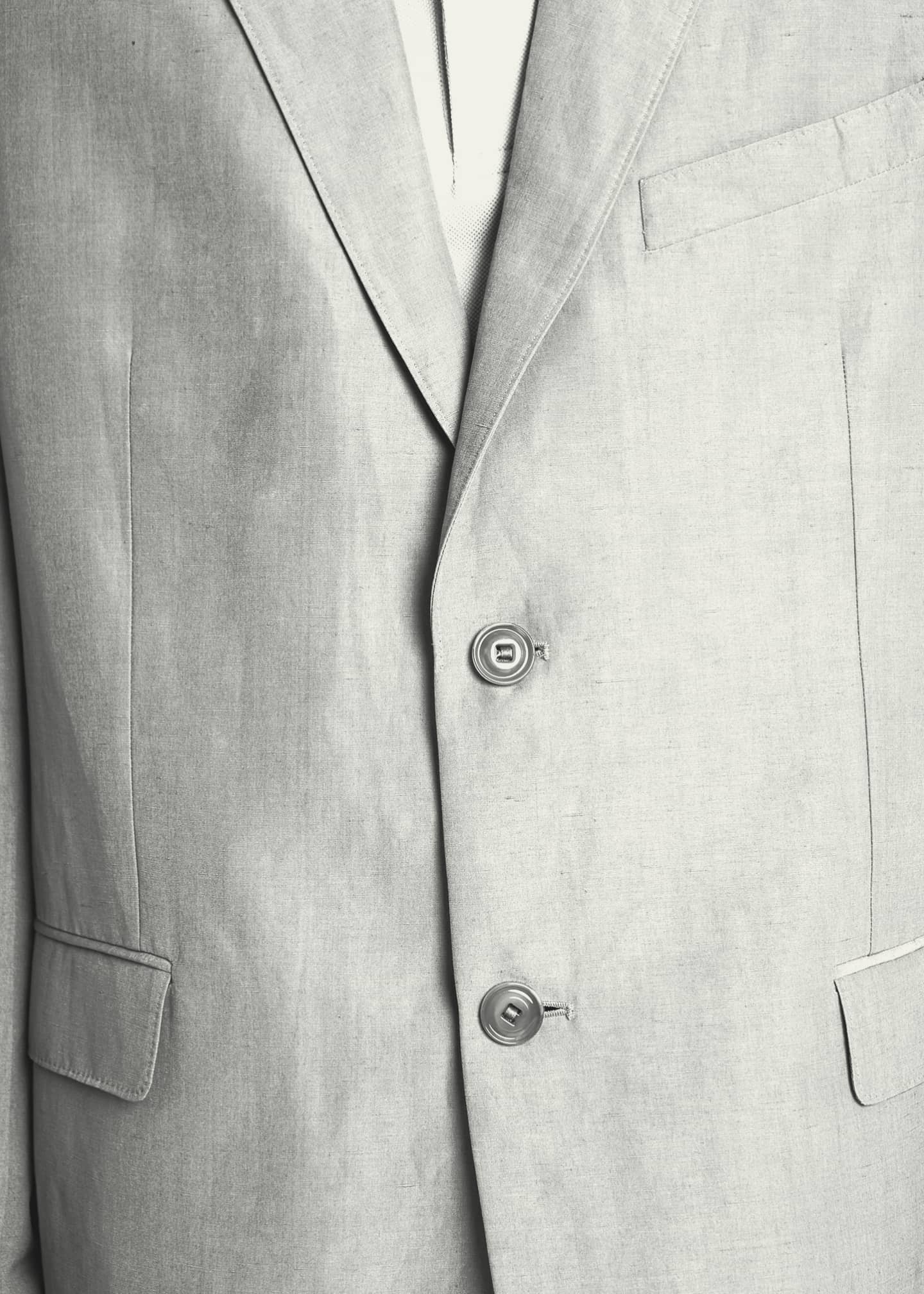 Givenchy Men's Silk Linen Unstructured Sport Coat - Bergdorf Goodman