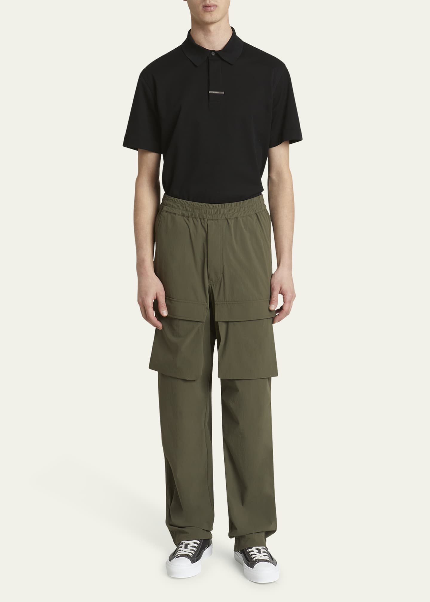 Givenchy Men's Nylon Large Cargo Pocket Pants - Bergdorf Goodman