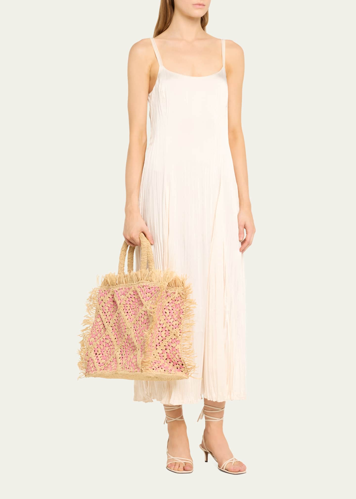 EILAF Najoom Fringe Raffia Tote Bag - Bergdorf Goodman