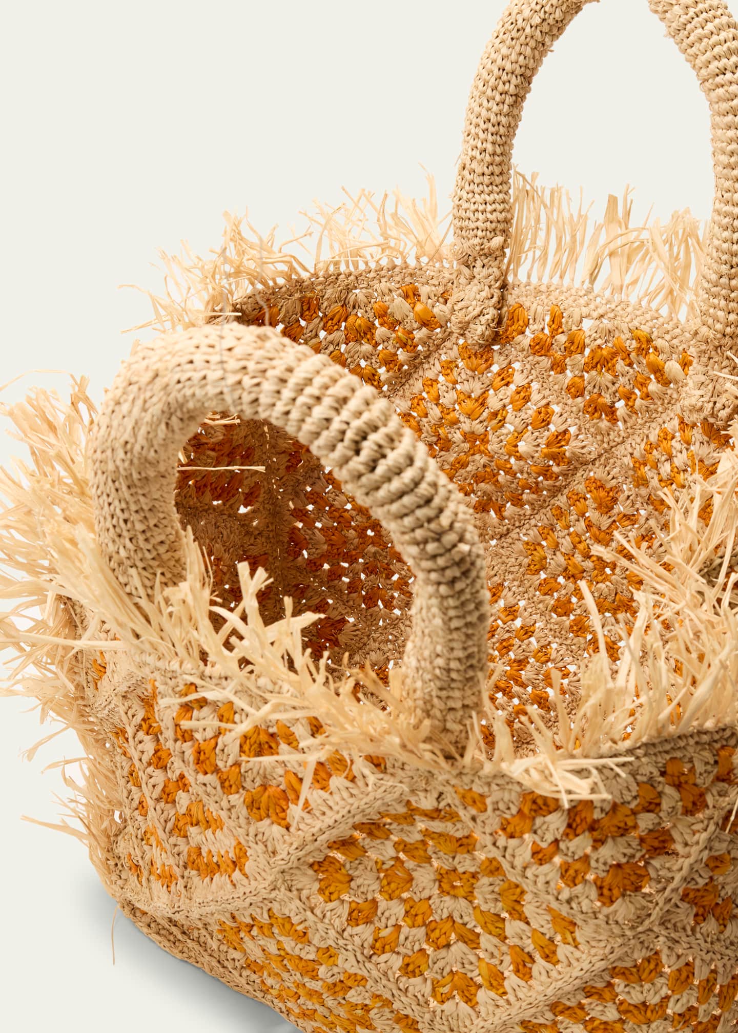 EILAF Najoom Fringe Raffia Tote Bag - Bergdorf Goodman