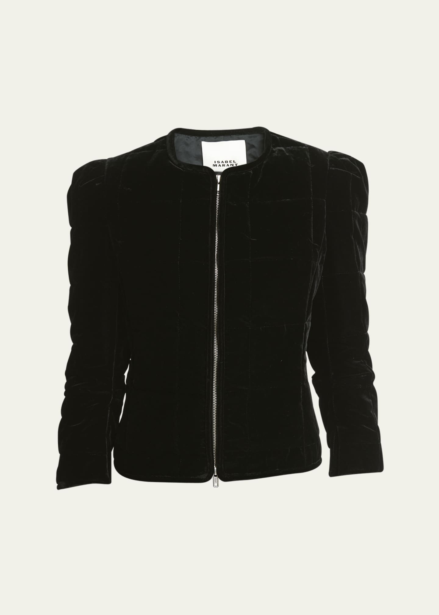 Isabel Marant Djanet Velvet Quilted Jacket - Bergdorf Goodman