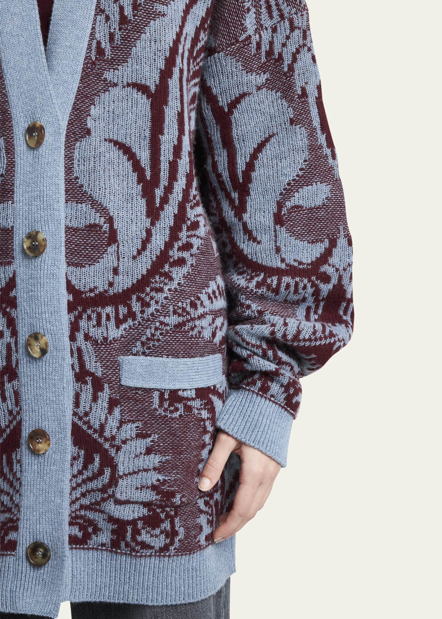 Etro Paisley Wool Cardigan - Bergdorf Goodman