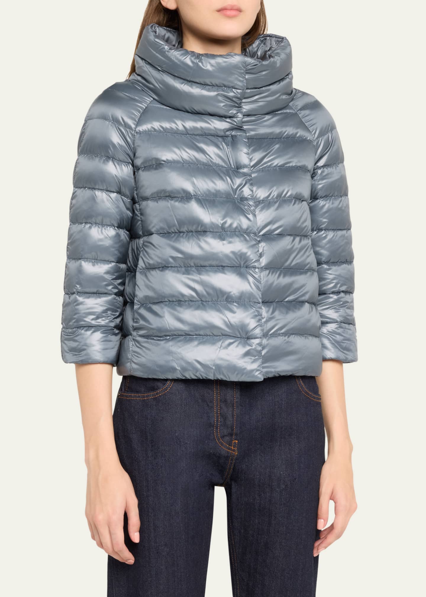 Herno Iconico Piumino Sofia Water-Resistant Nylon Ultralight Puffer Jacket - Bergdorf Goodman