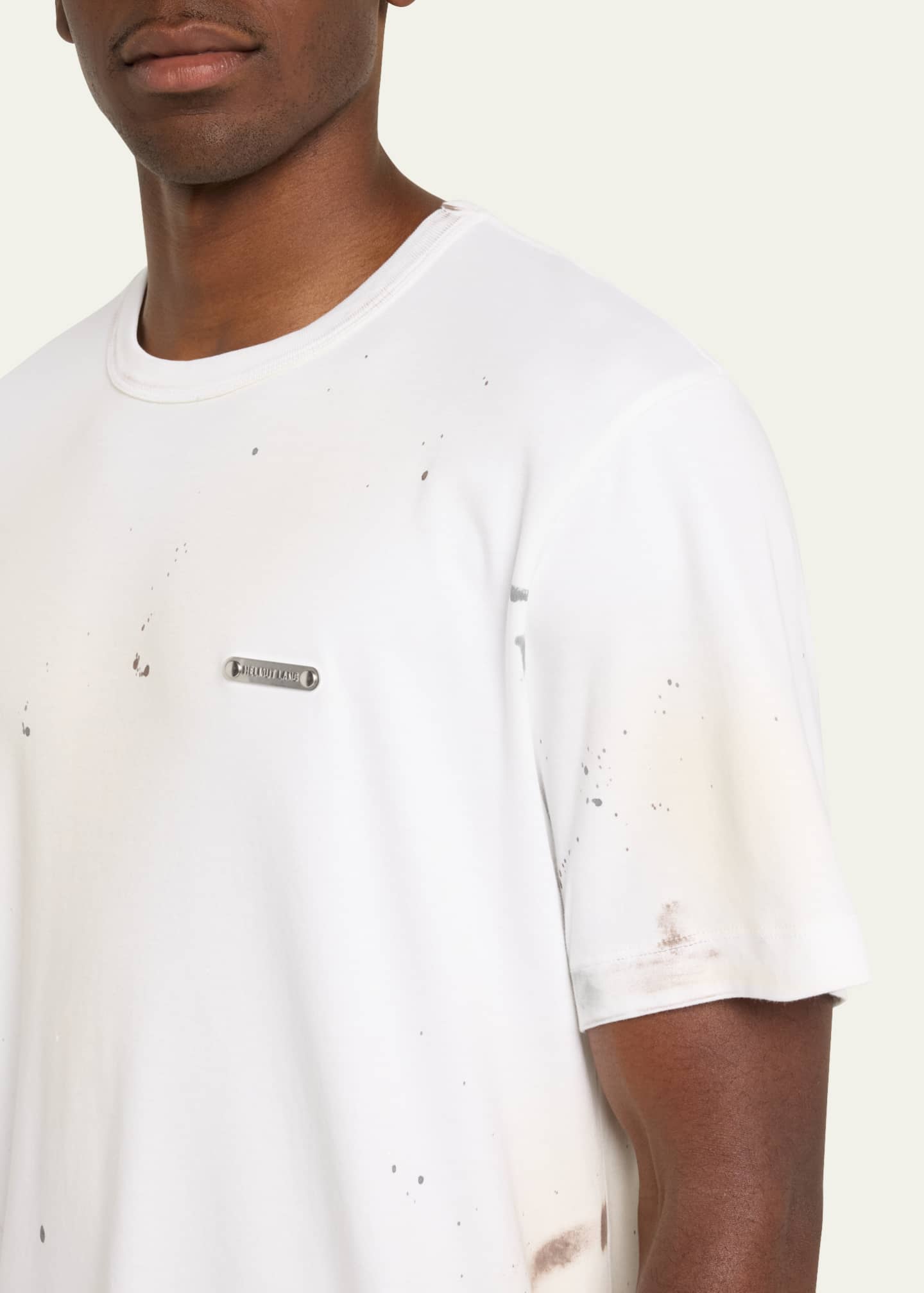 Helmut Lang Mens Jersey Paint Splatter T-Shirt - Bergdorf Goodman