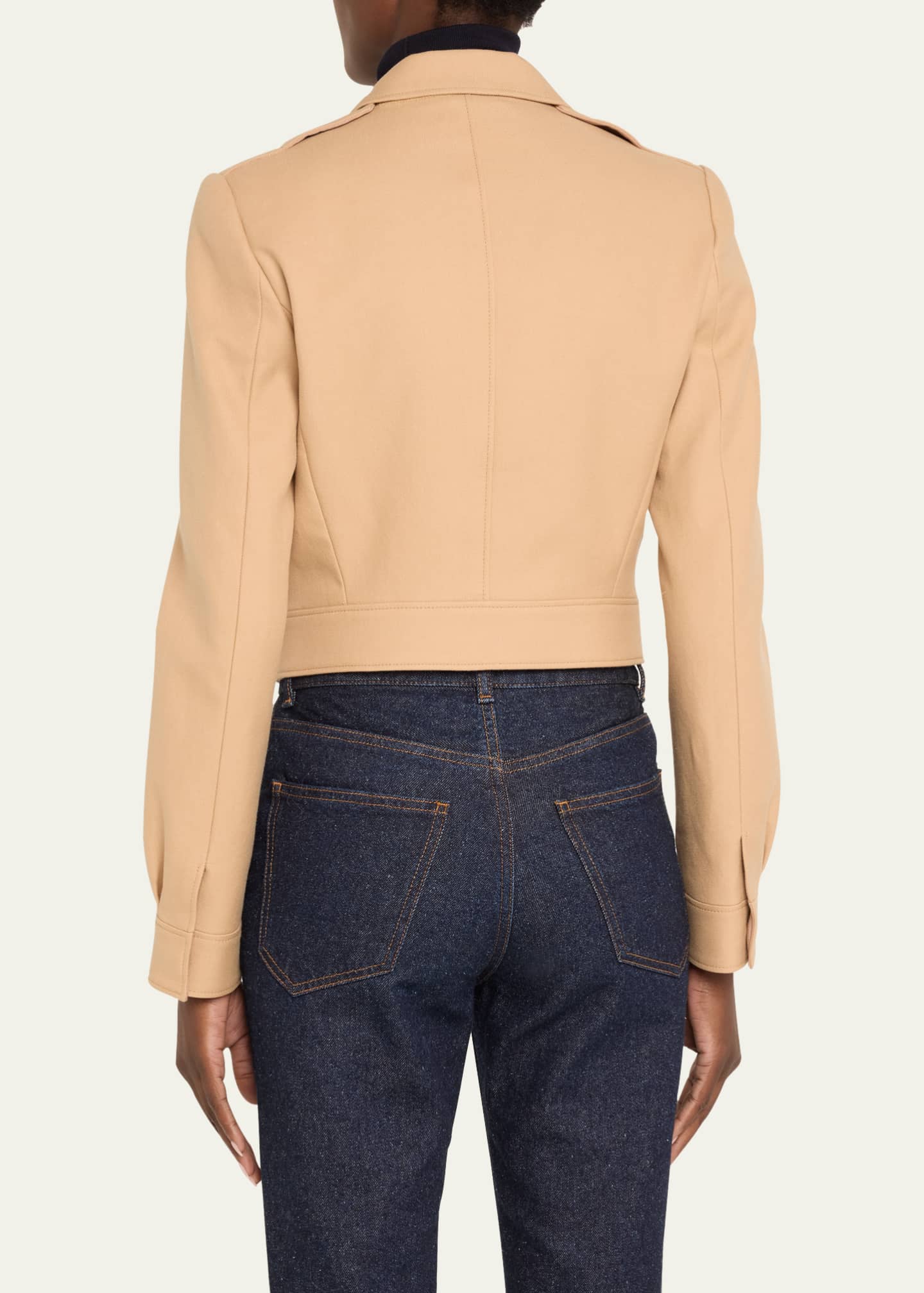 Chloe Crop Cotton Drill Jacket - Bergdorf Goodman