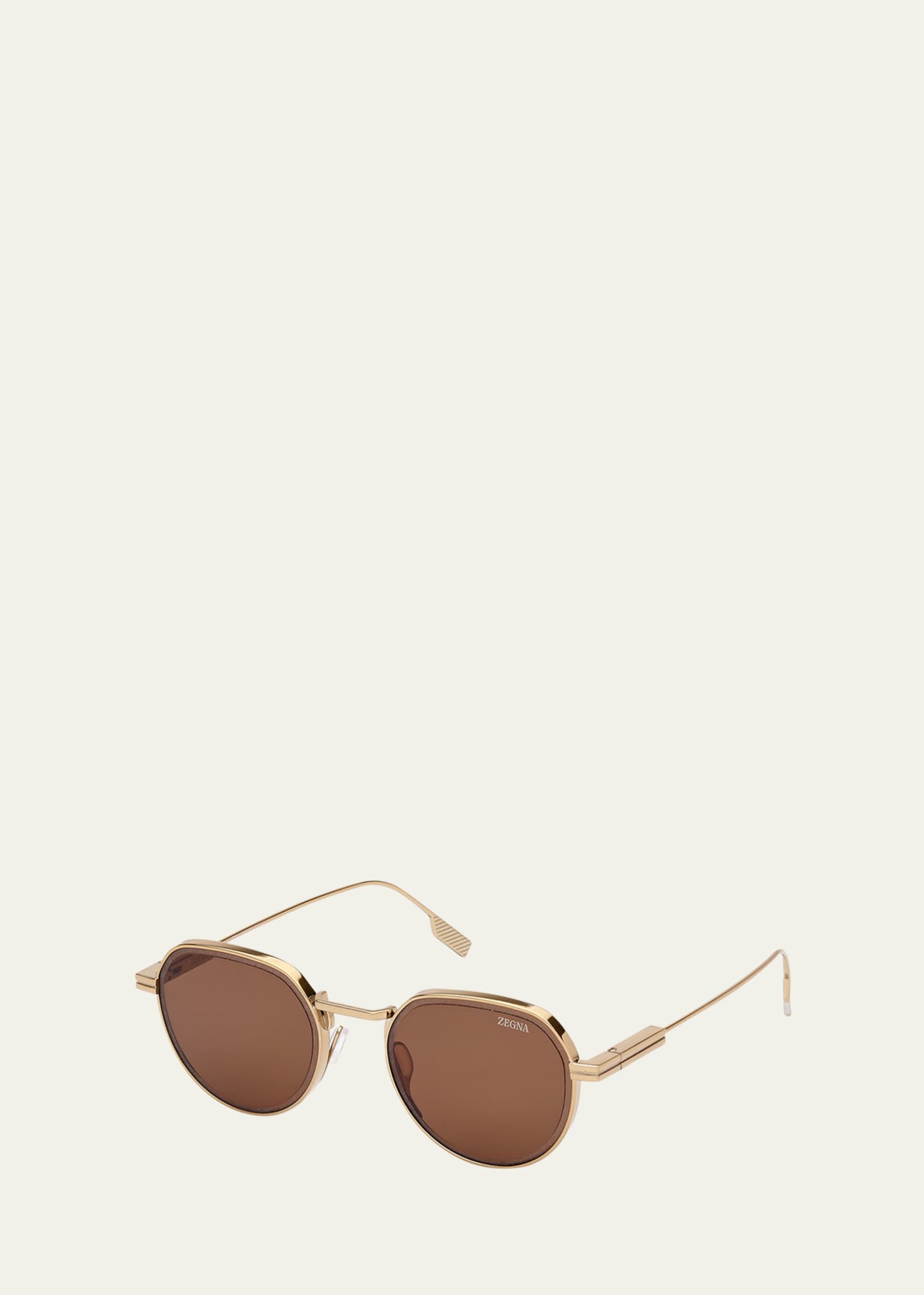 ZEGNA Men's Metal Round Sunglasses - Bergdorf Goodman