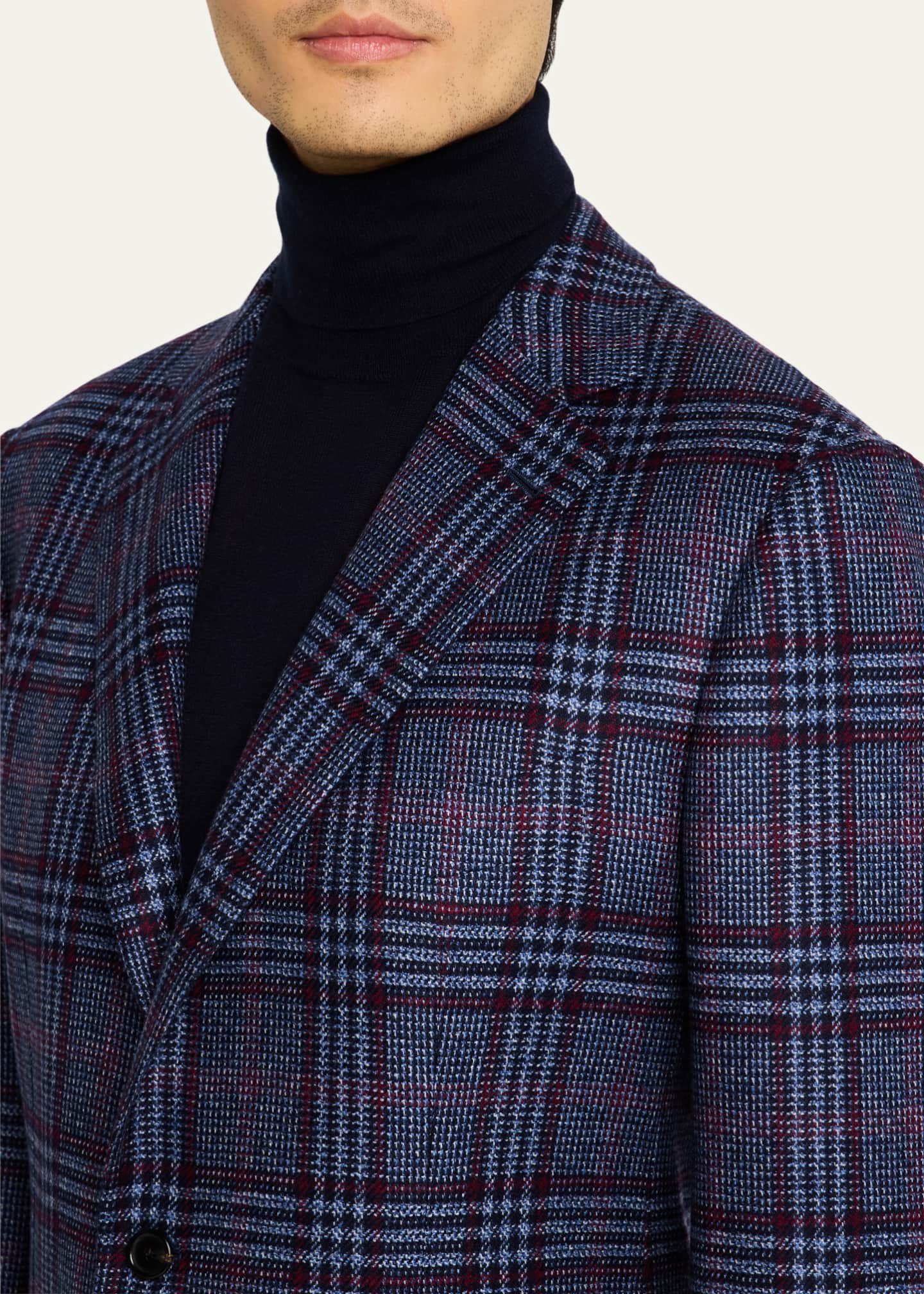 Cesare Attolini Men's Cashmere Plaid Sport Coat - Bergdorf Goodman
