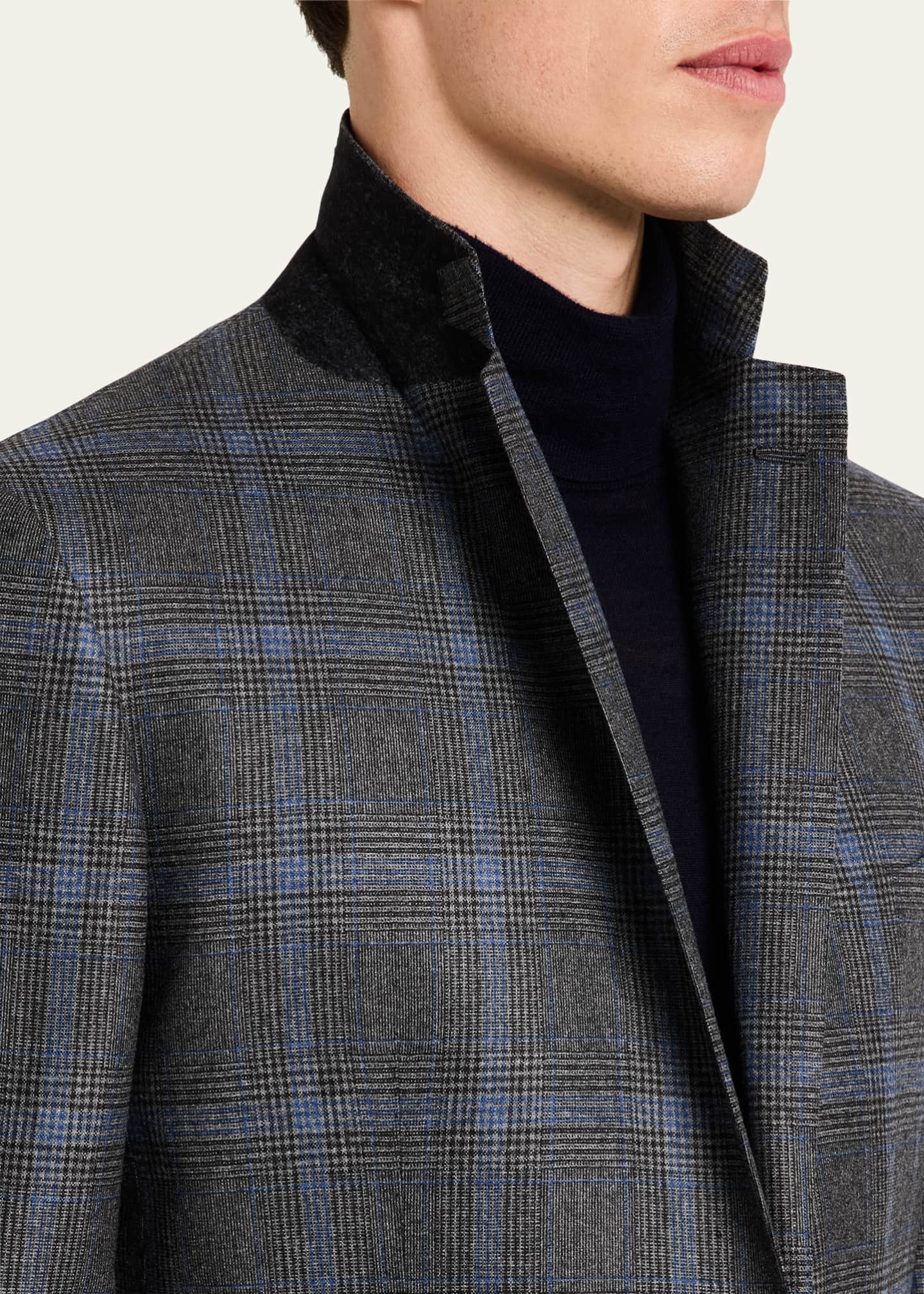 Cesare Attolini Men's Wool-Cashmere Plaid Suit - Bergdorf Goodman