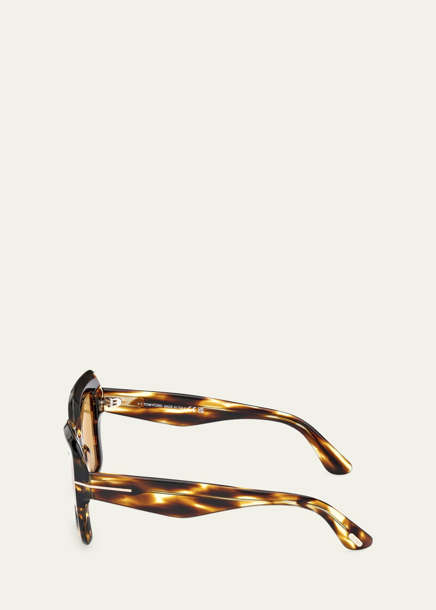 TOM FORD Esme Patterned Acetate Square Sunglasses - Bergdorf Goodman