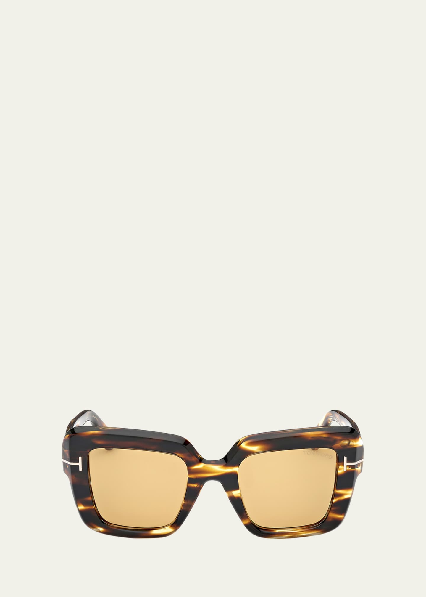 TOM FORD Esme Patterned Acetate Square Sunglasses - Bergdorf Goodman