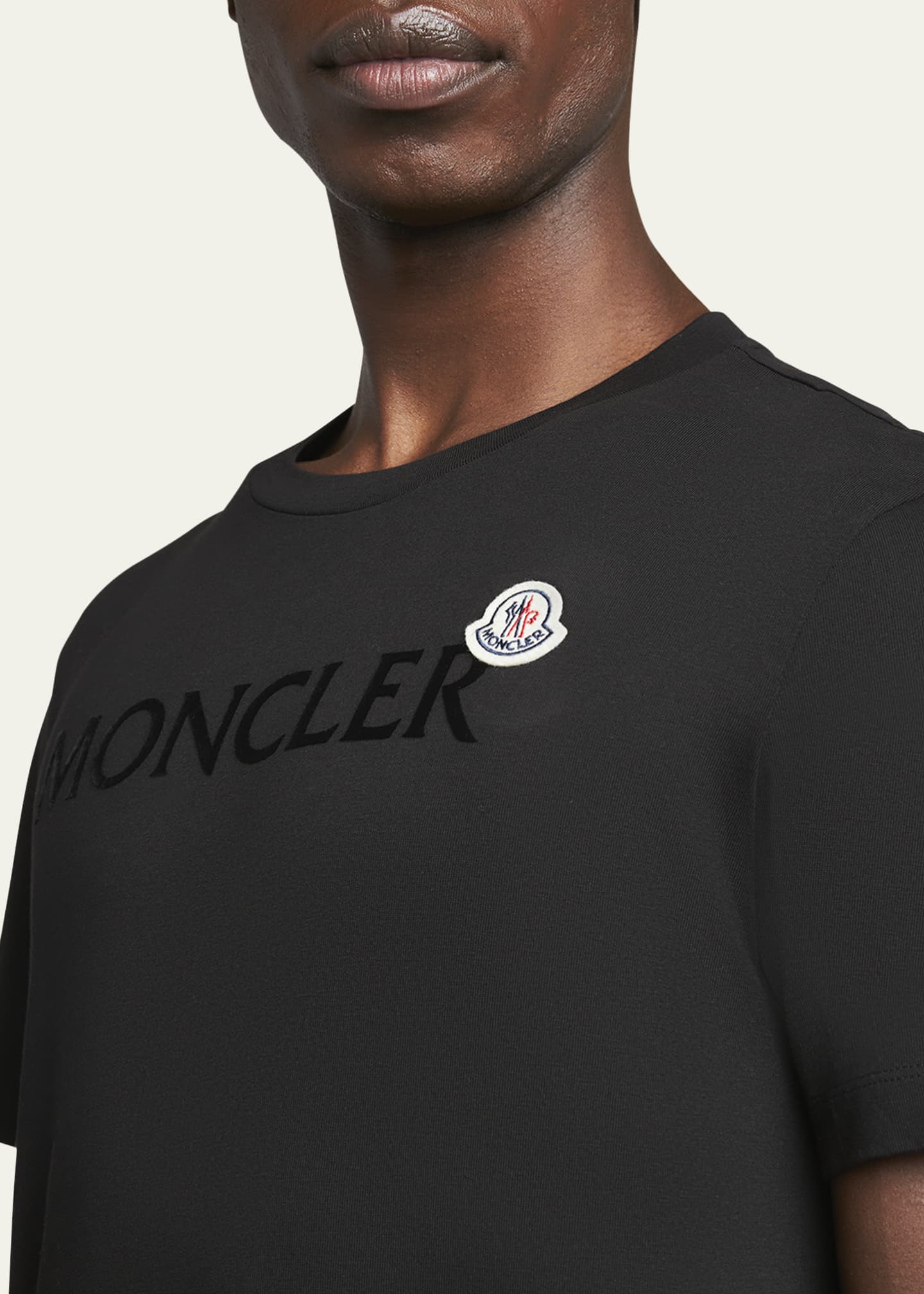 Moncler Men's Small Logo T-Shirt - Bergdorf Goodman