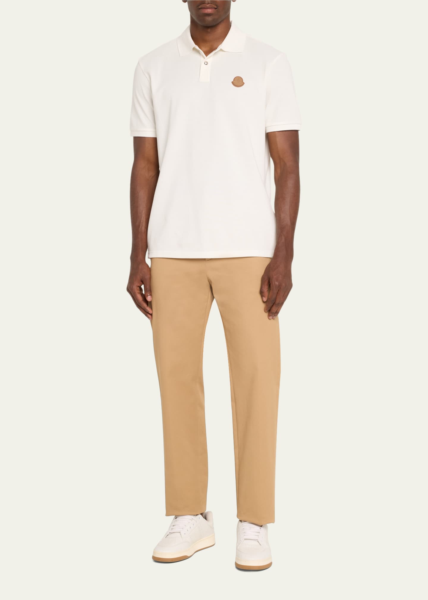Moncler Men's Small Logo Polo Shirt - Bergdorf Goodman