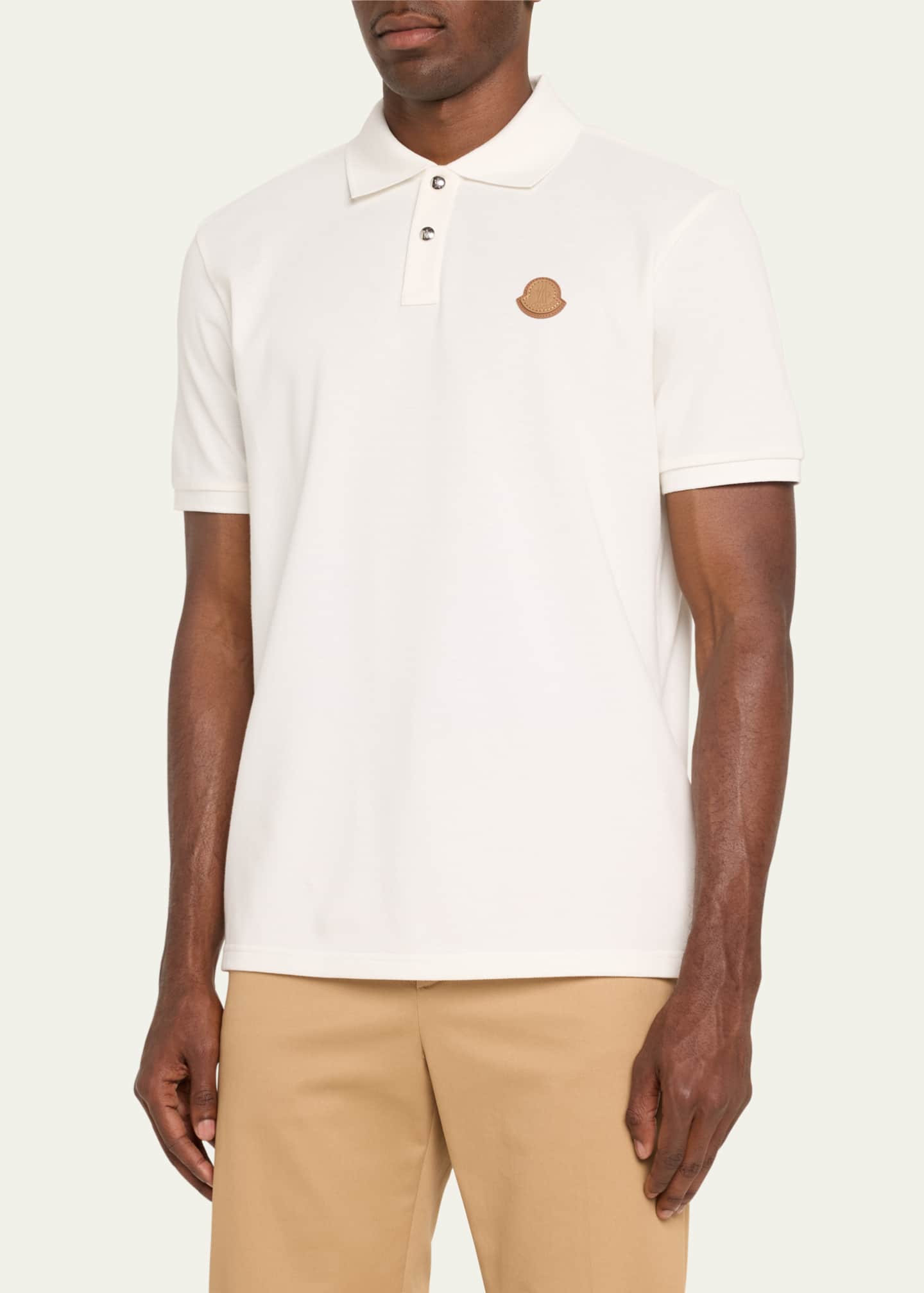Moncler Men's Small Logo Polo Shirt - Bergdorf Goodman