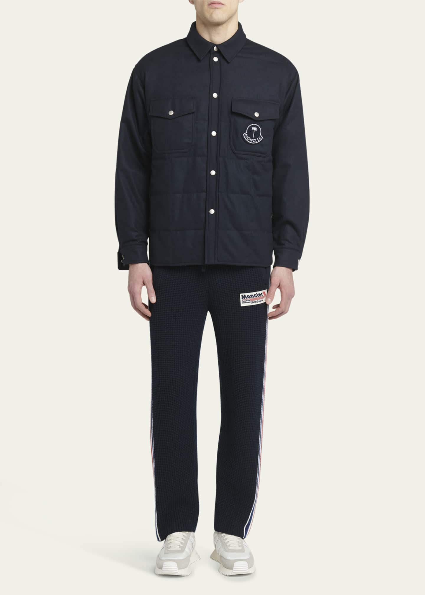 Moncler Genius x Palm Angels Men's Quilted Button-Down Shirt - Bergdorf ...