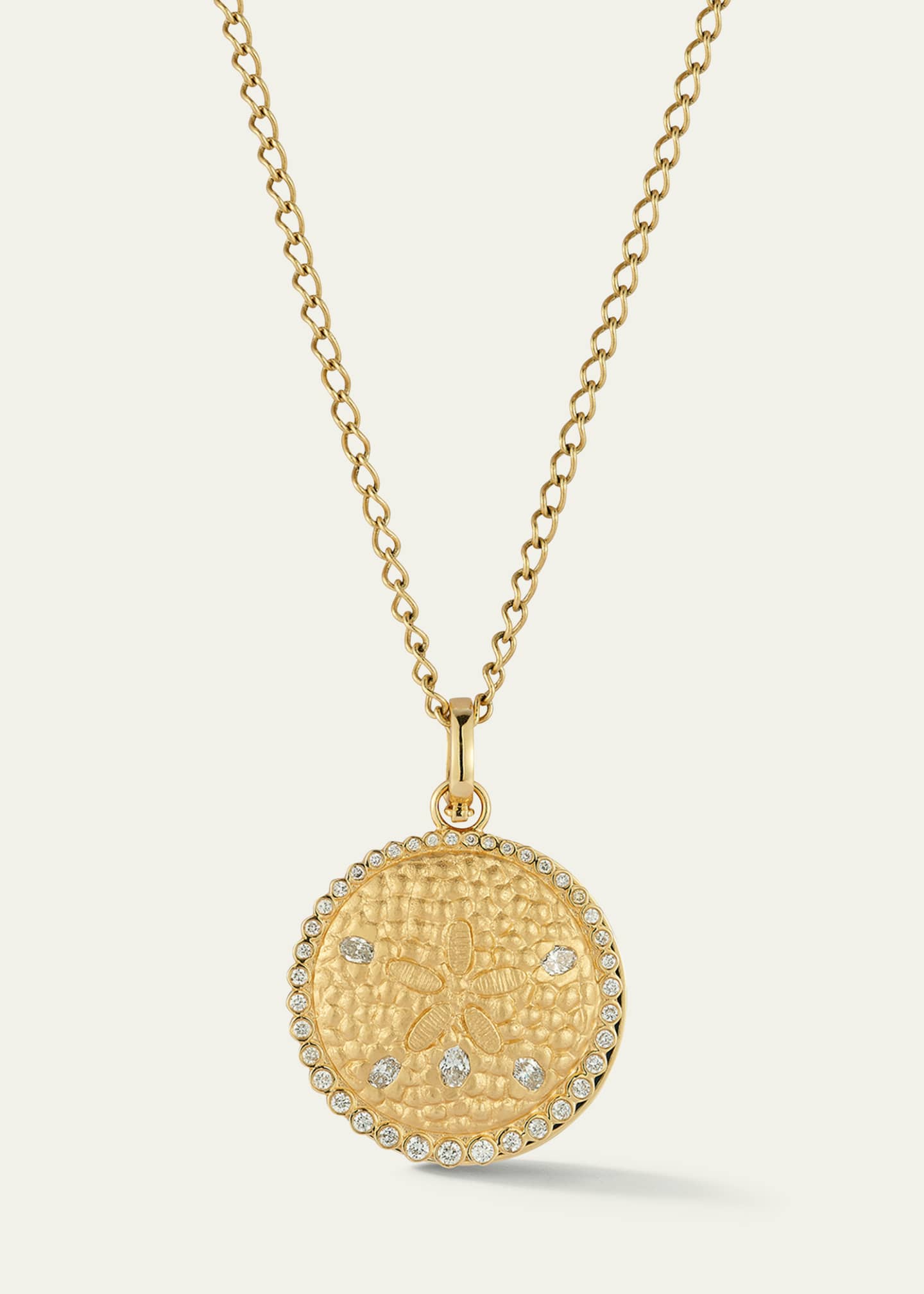 RENNA Sand Dollar Locket Necklace with Diamonds - Bergdorf Goodman