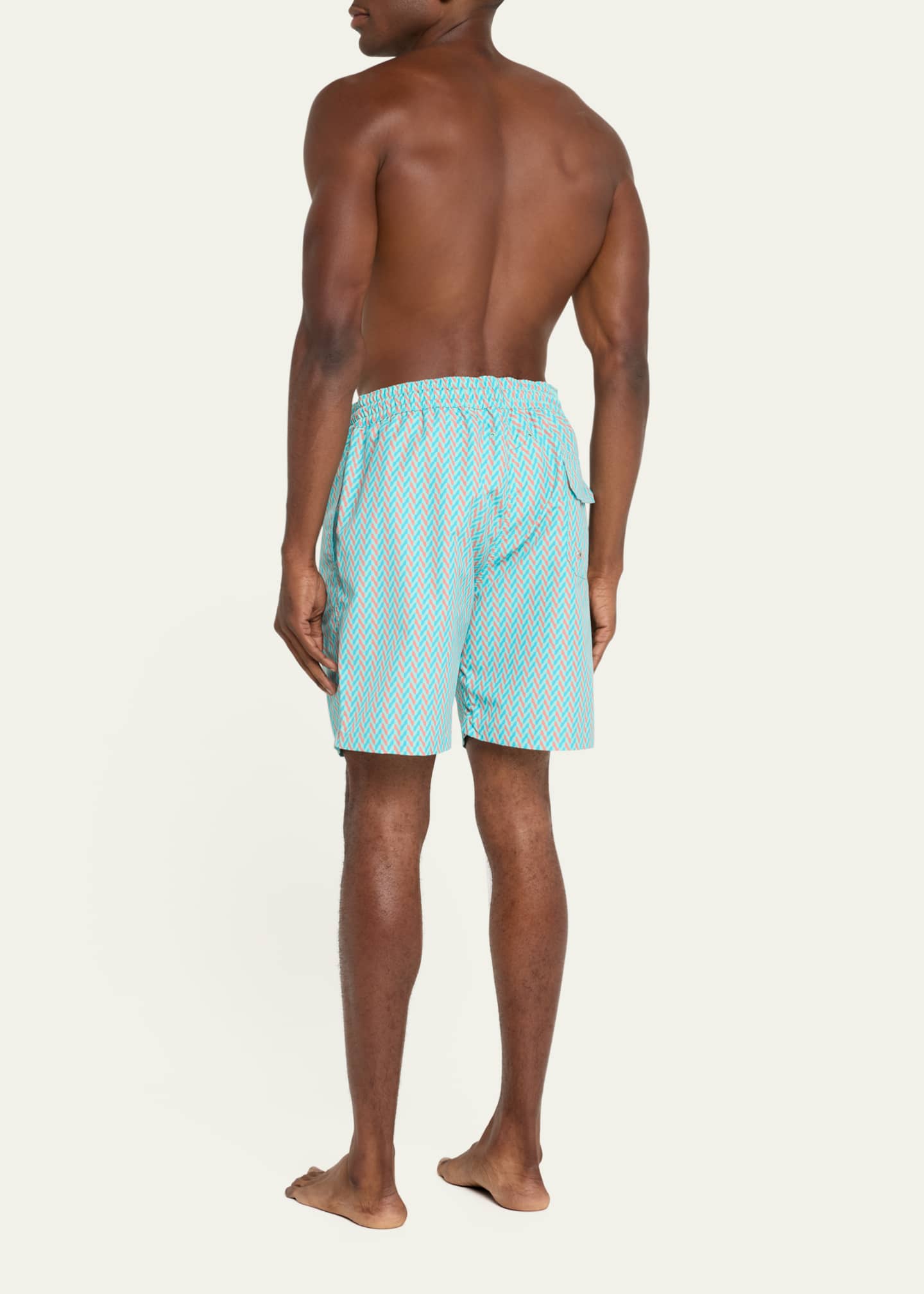 Frescobol Carioca Men's Copacabana Herringbone Swim Shorts - Bergdorf ...