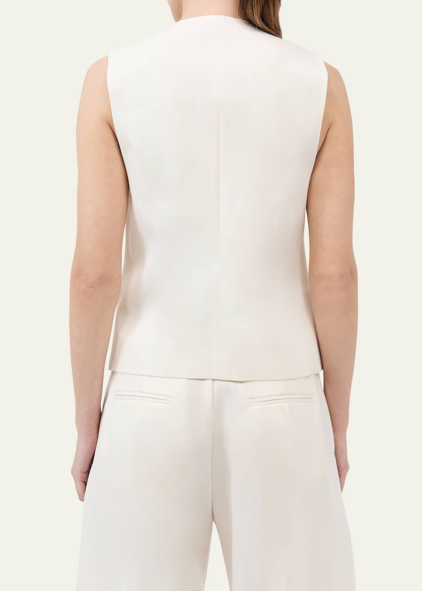 St. Agni Rouleau Tie-Front Vest - Bergdorf Goodman