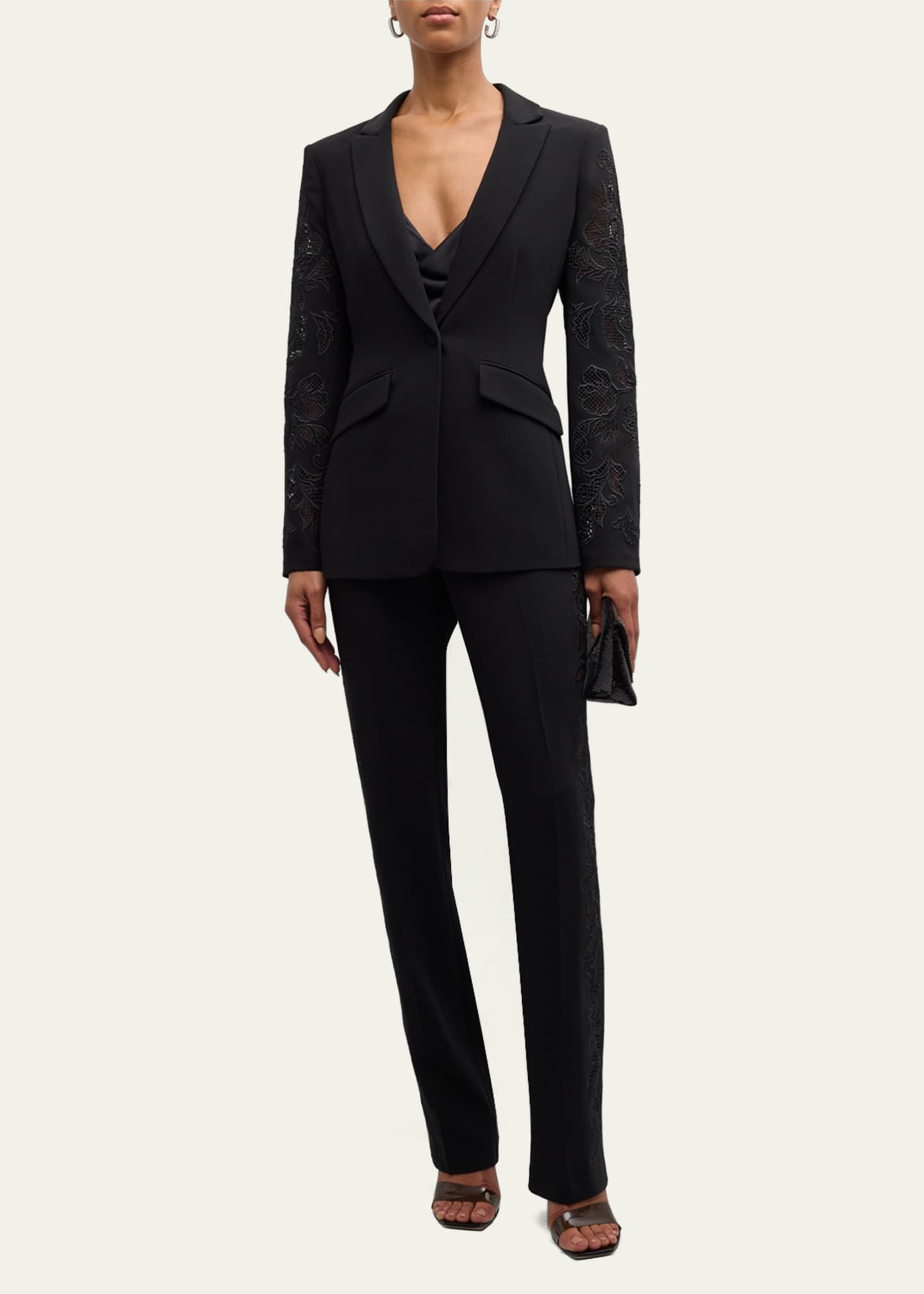 Cinq a Sept Cheyenne Cutout Paisley Embroidered Blazer - Bergdorf Goodman