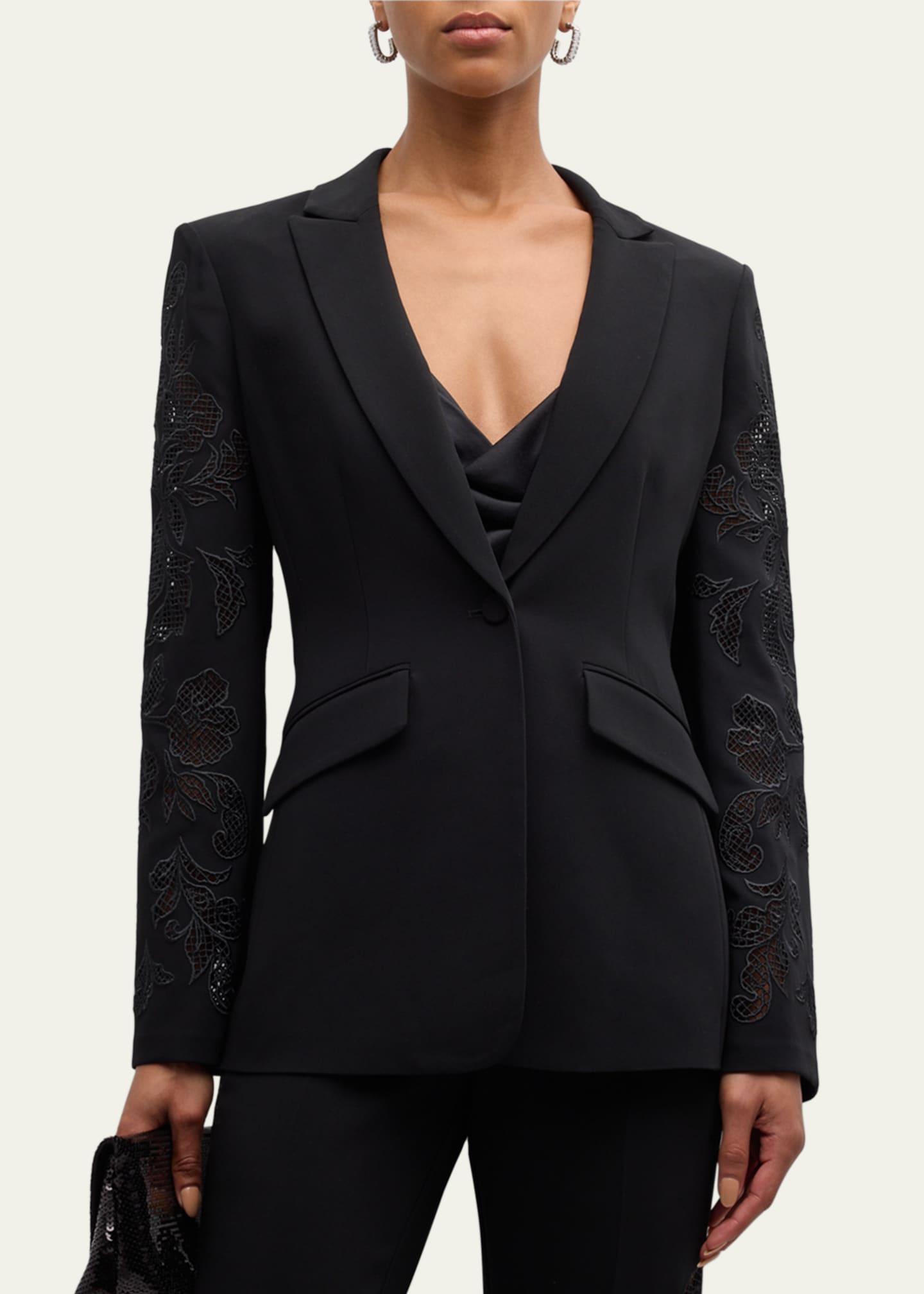 Cinq a Sept Cheyenne Cutout Paisley Embroidered Blazer - Bergdorf Goodman