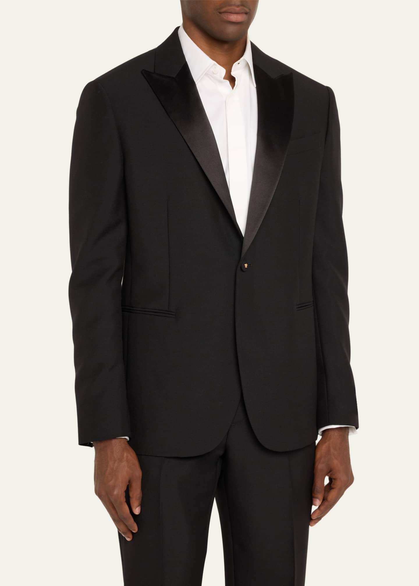 Versace Men's Medusa Mohair-Blend Tuxedo Jacket - Bergdorf Goodman