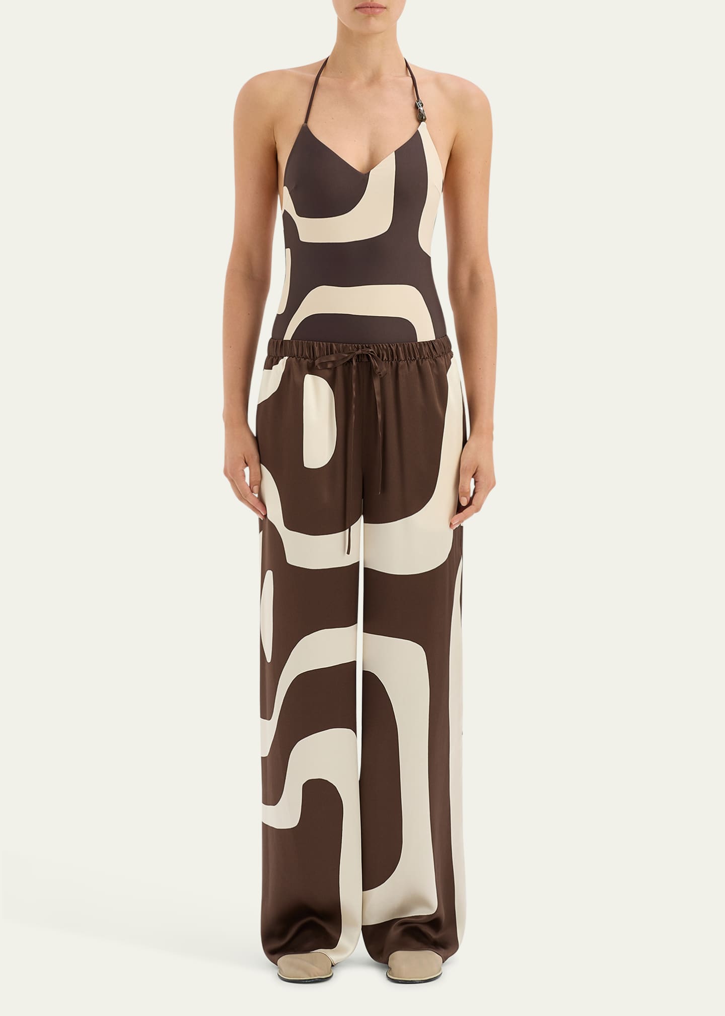 SIR Freddie Wide-Leg Silk Pants - Bergdorf Goodman