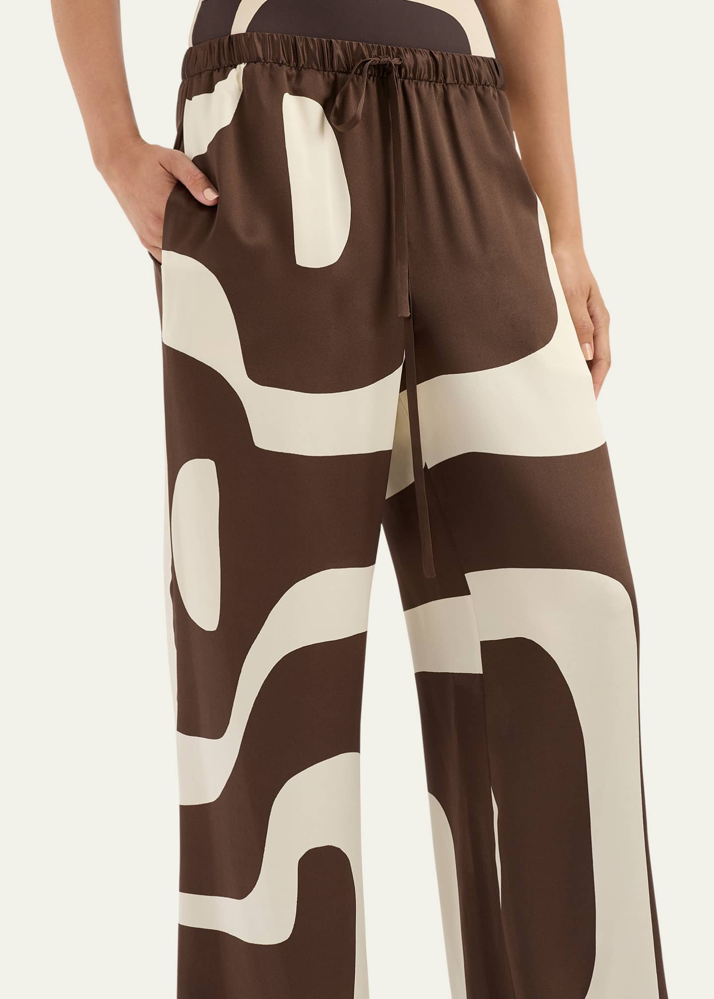 SIR Freddie Wide-Leg Silk Pants - Bergdorf Goodman