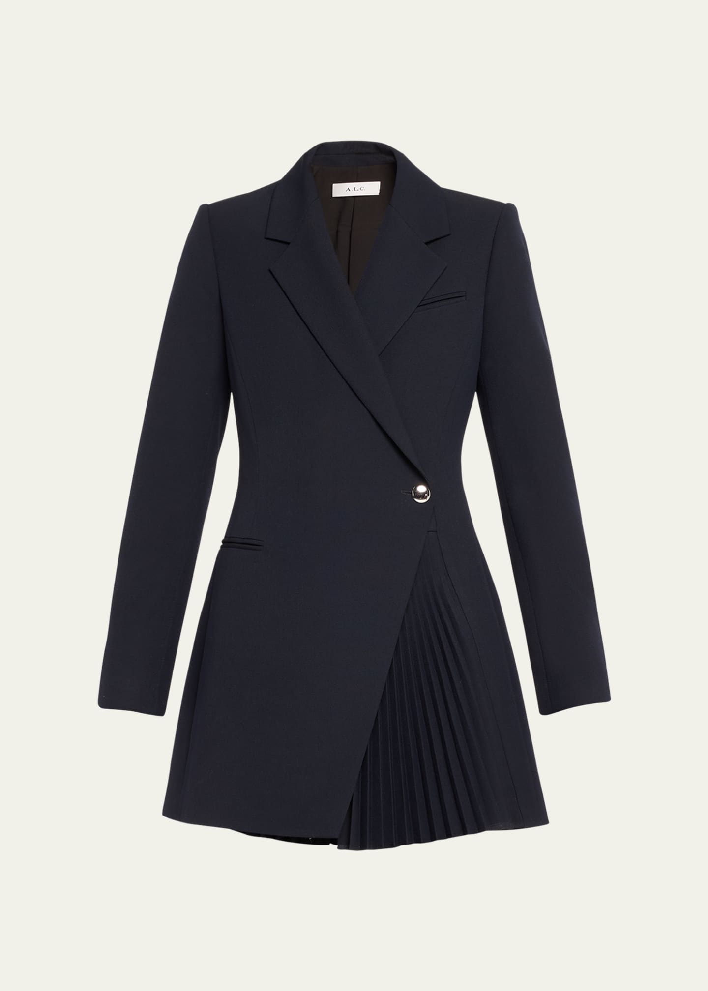 A.L.C. Callen Pleated Blazer Mini Dress - Bergdorf Goodman
