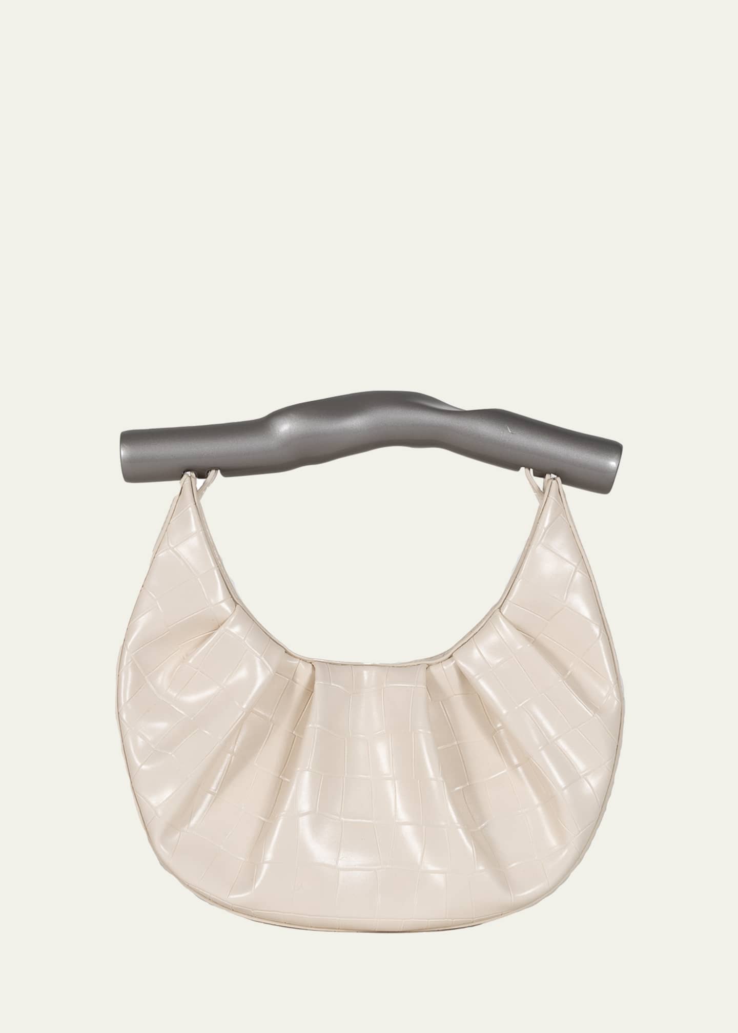 PUPPETS AND PUPPETS Faux Leather Smashed Top-Handle Bag - Bergdorf Goodman